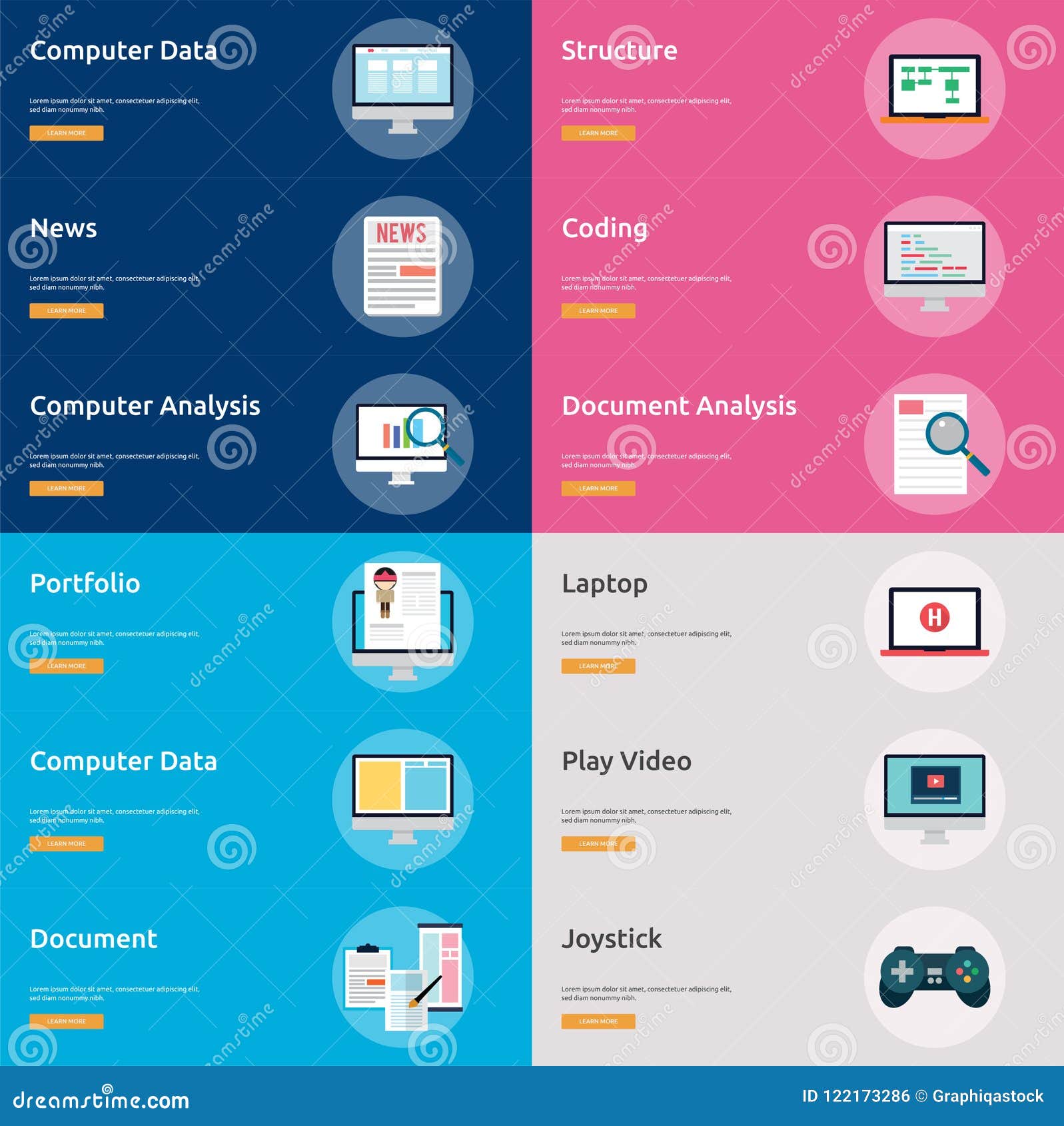 Multimedia Banner Design stock illustration. Illustration of design ...