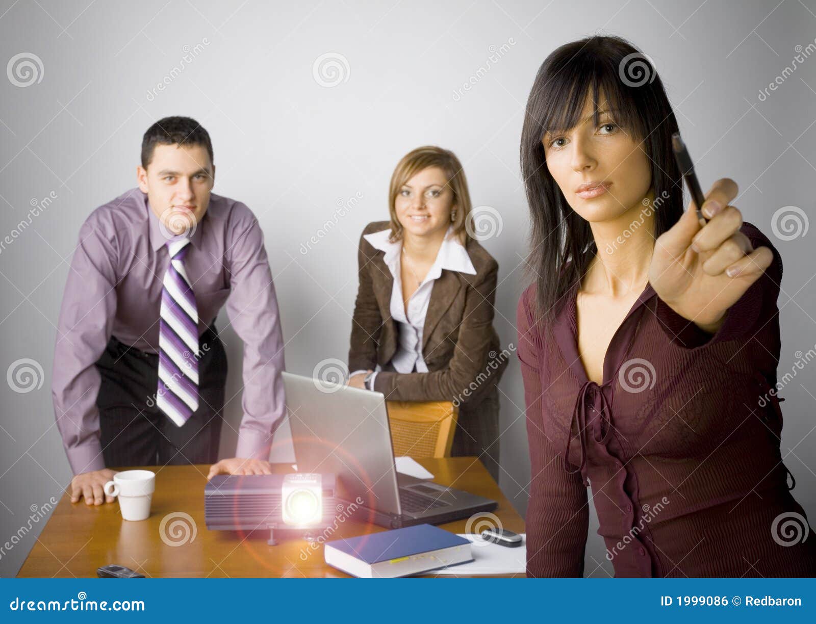 Multimedia Business Presentation Stock Photo - Image of group ...