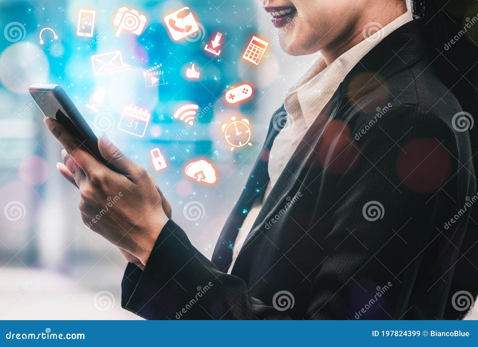 Multimedia and Computer Applications Concept Stock Image - Image of ...