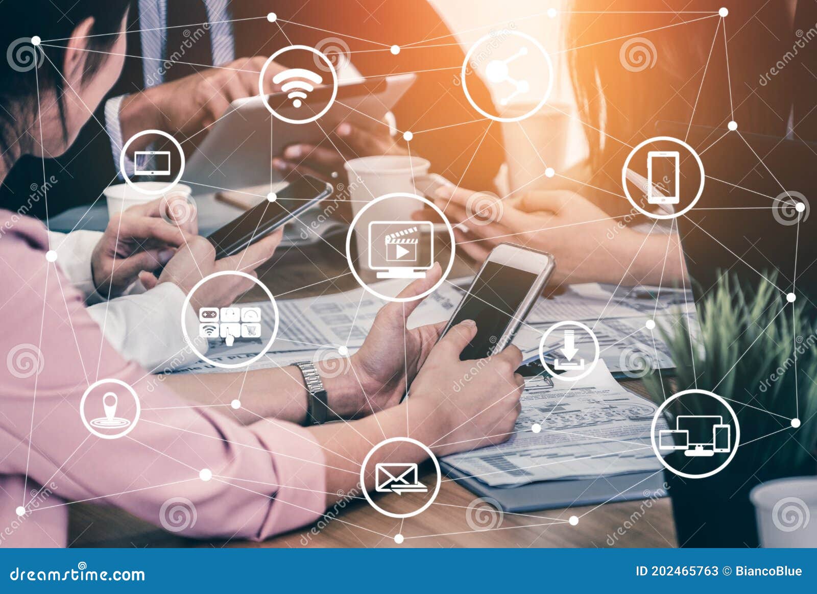 Multimedia and Computer Applications Concept Stock Image - Image of ...