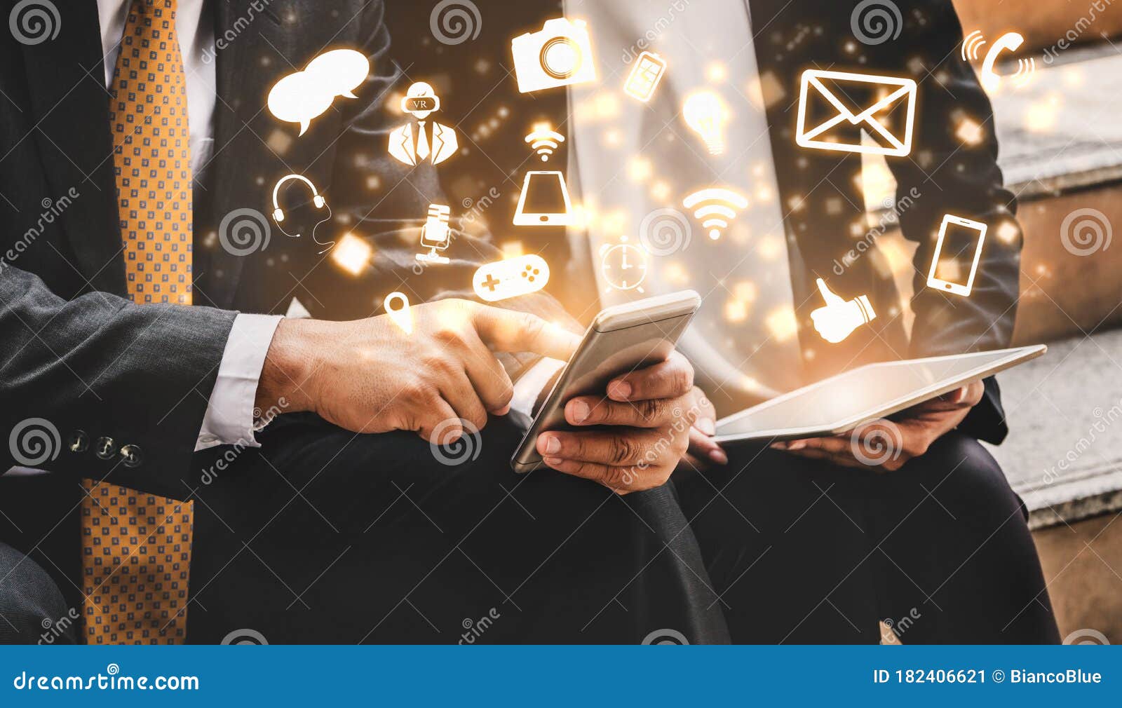 Multimedia and Computer Applications Concept Stock Image - Image of ...