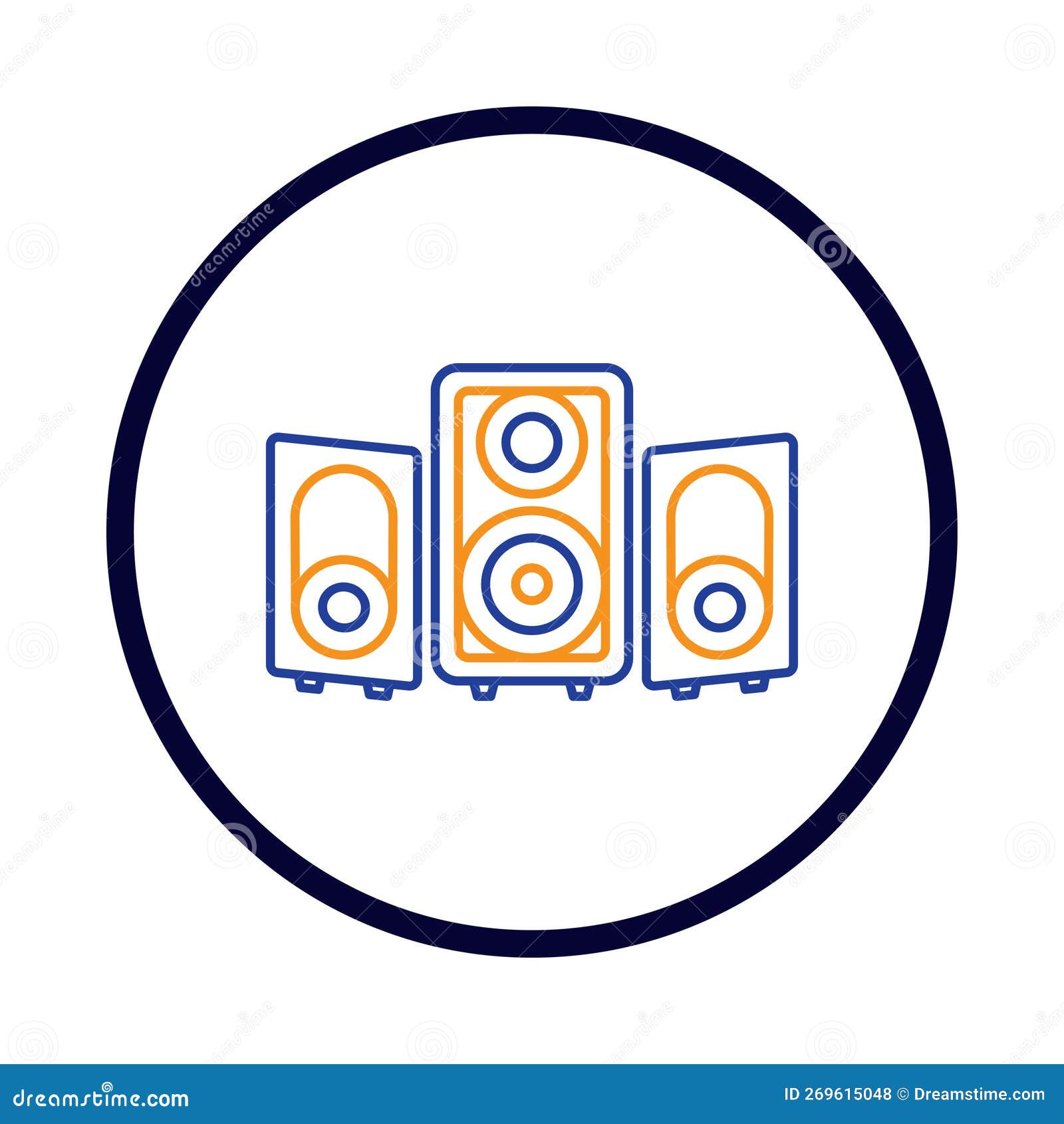 Multimedia, Computer Sound Box, Audio Sound Box Icon Stock Vector ...