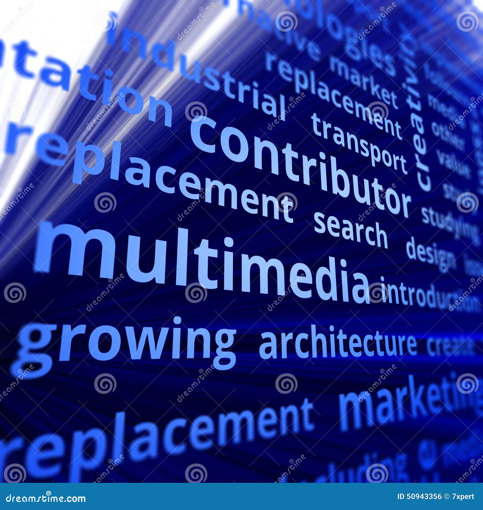 Multimedia concept stock illustration. Illustration of algorithm - 50943356