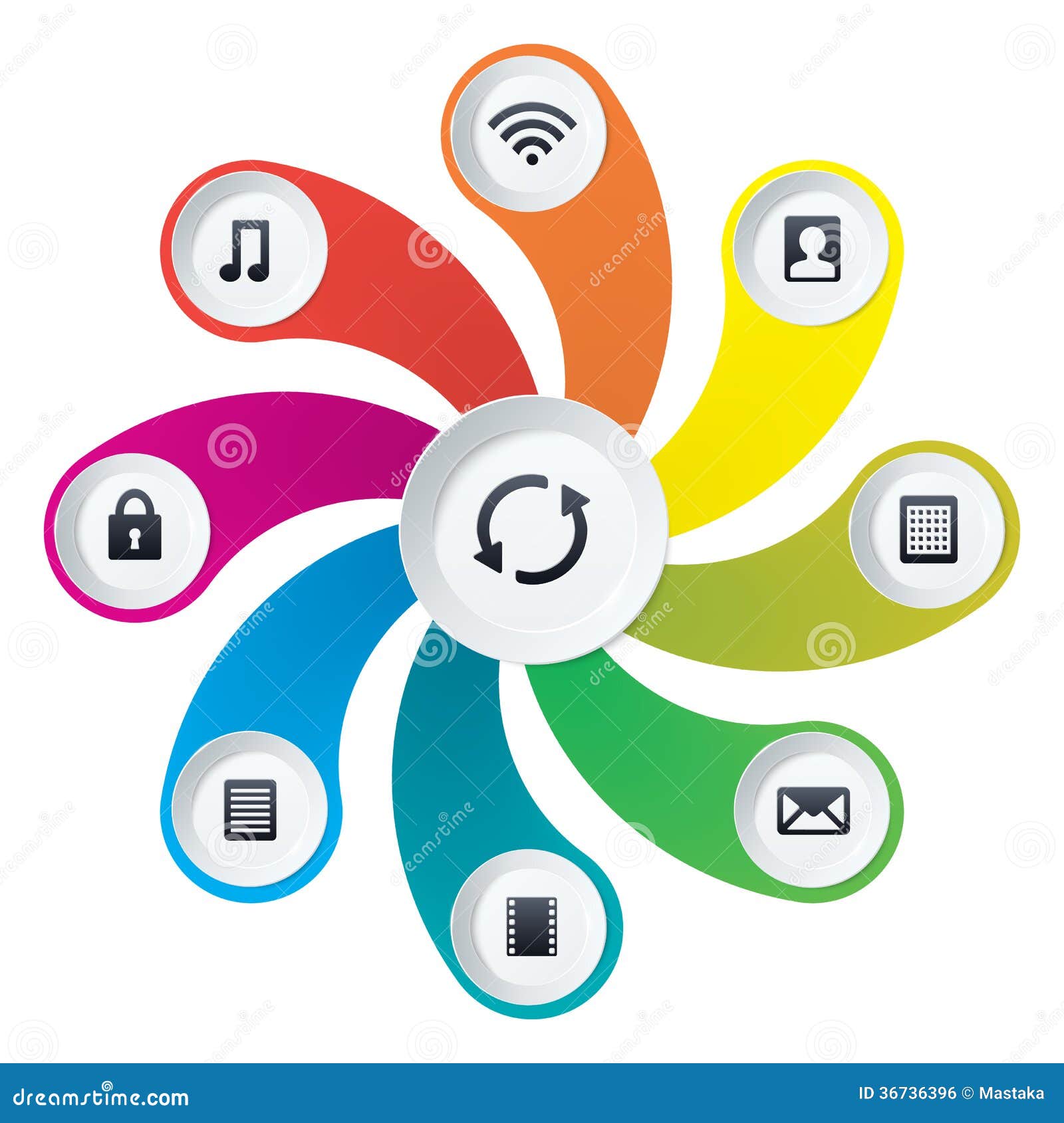 Multimedia Design Elements stock illustration. Illustration of layout ...