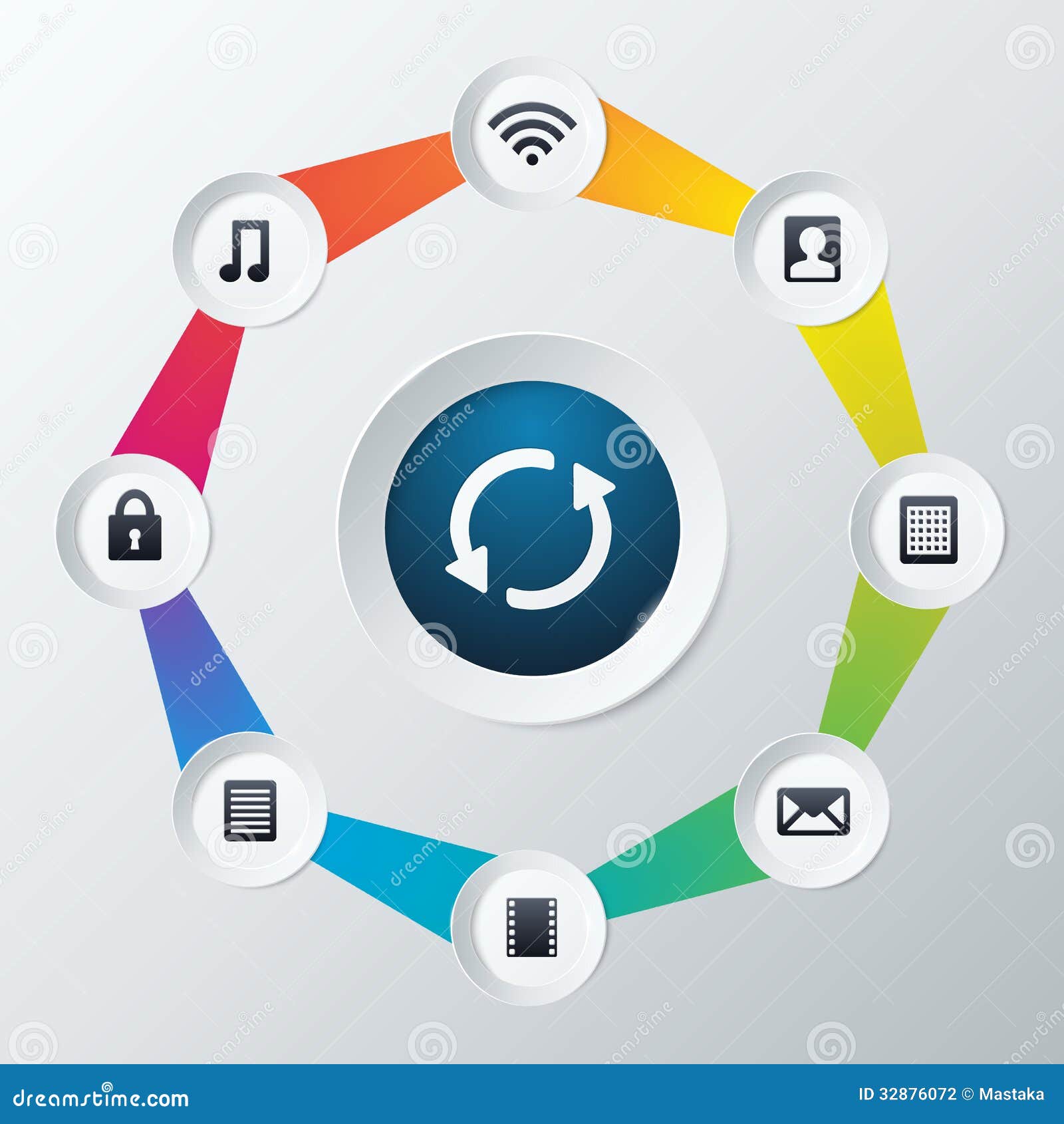 Multimedia Design Elements stock vector. Illustration of arrow - 32876072