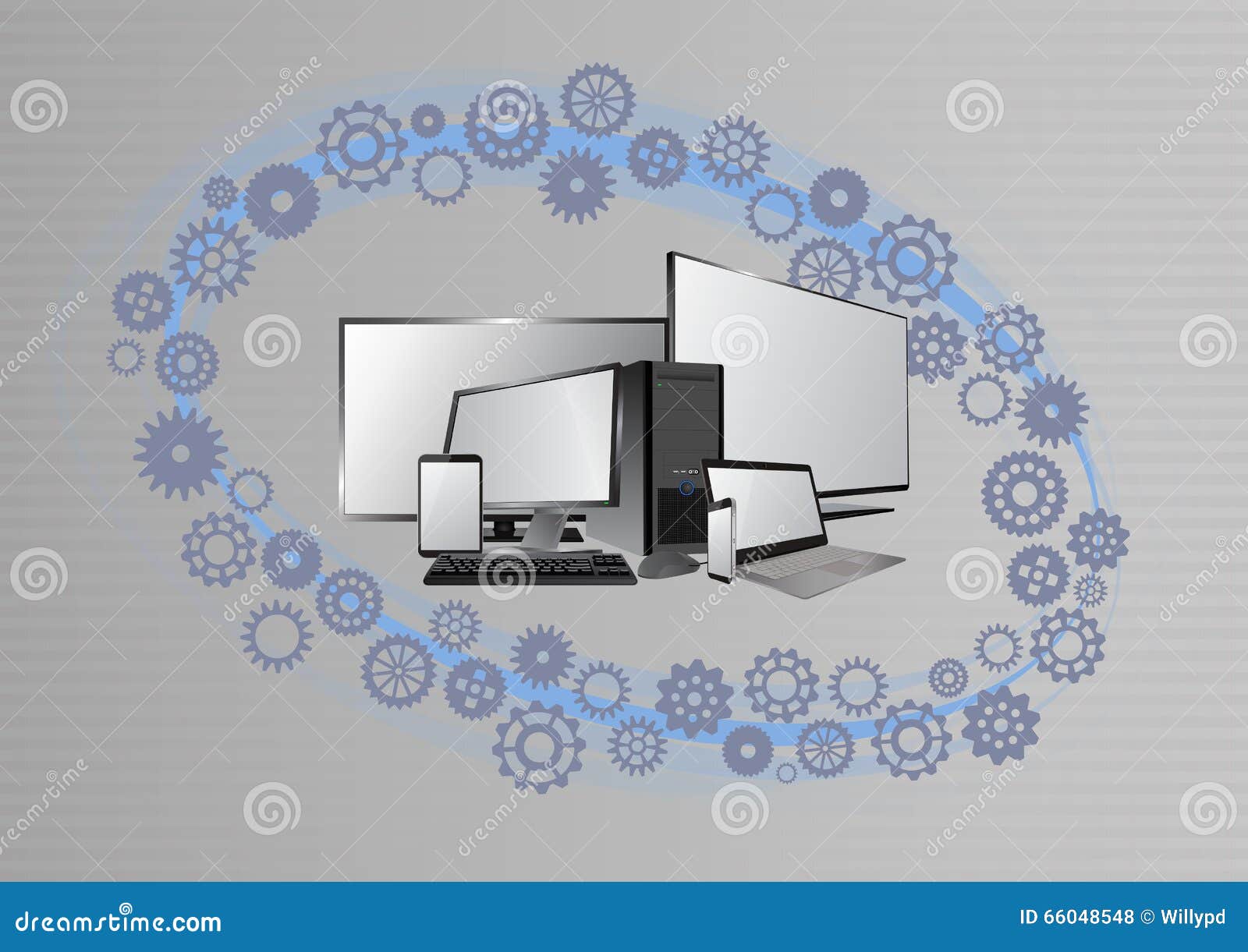 Multimedia device stock vector. Illustration of smart - 66048548