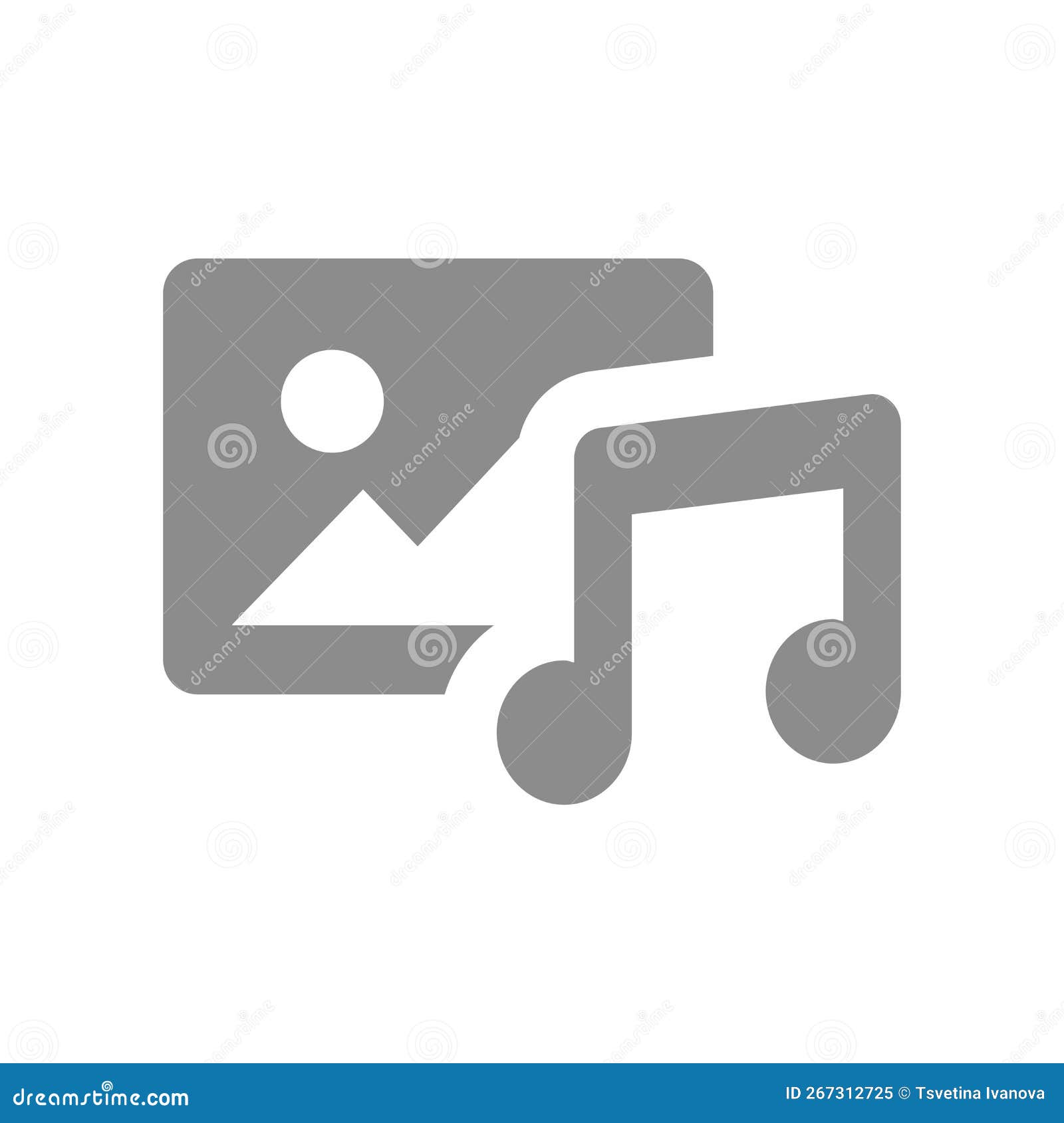 Multimedia File Vector Icon Stock Vector - Illustration of frame ...