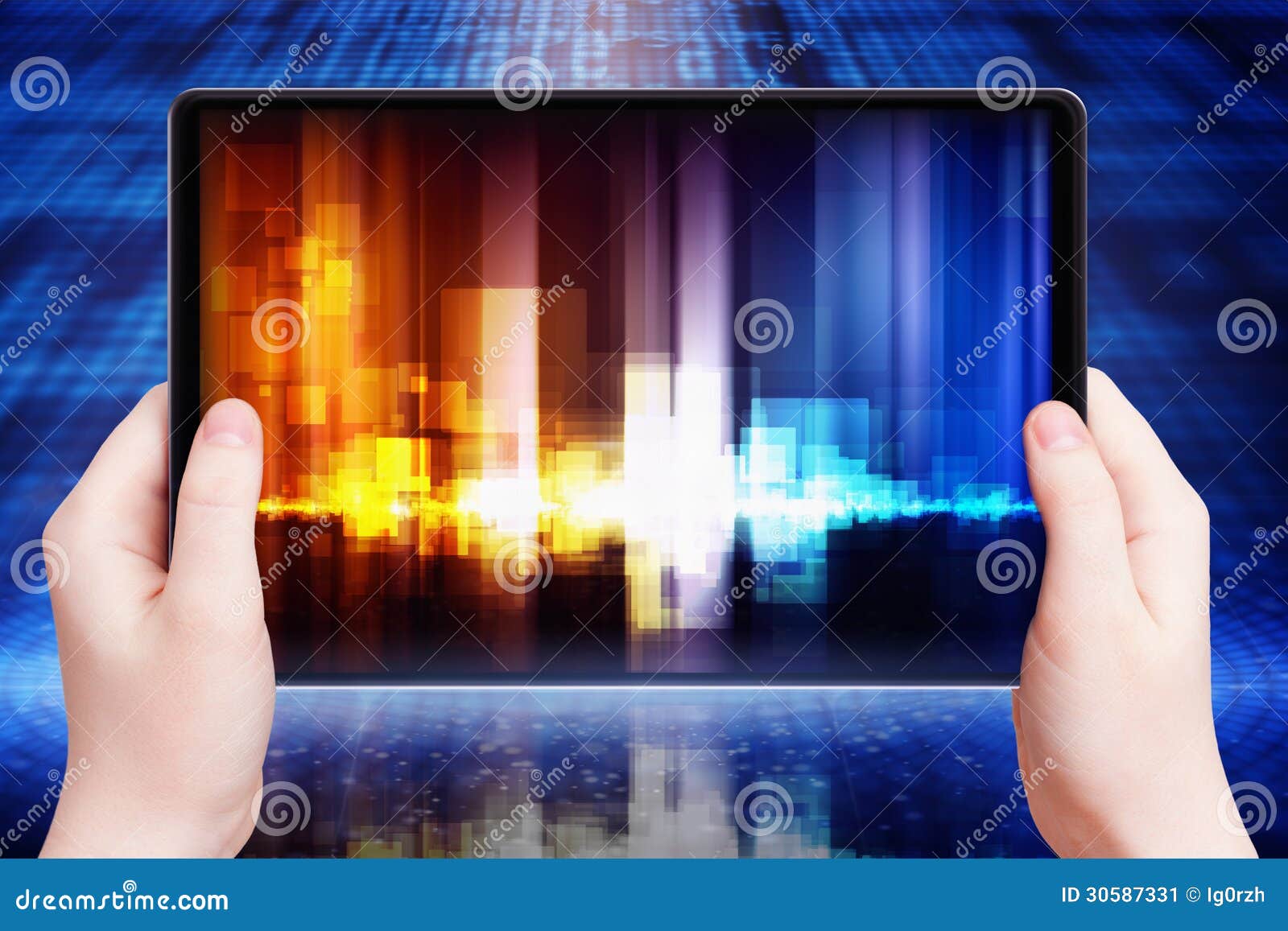 Multimedia gadget stock image. Image of mobility, blue - 30587331