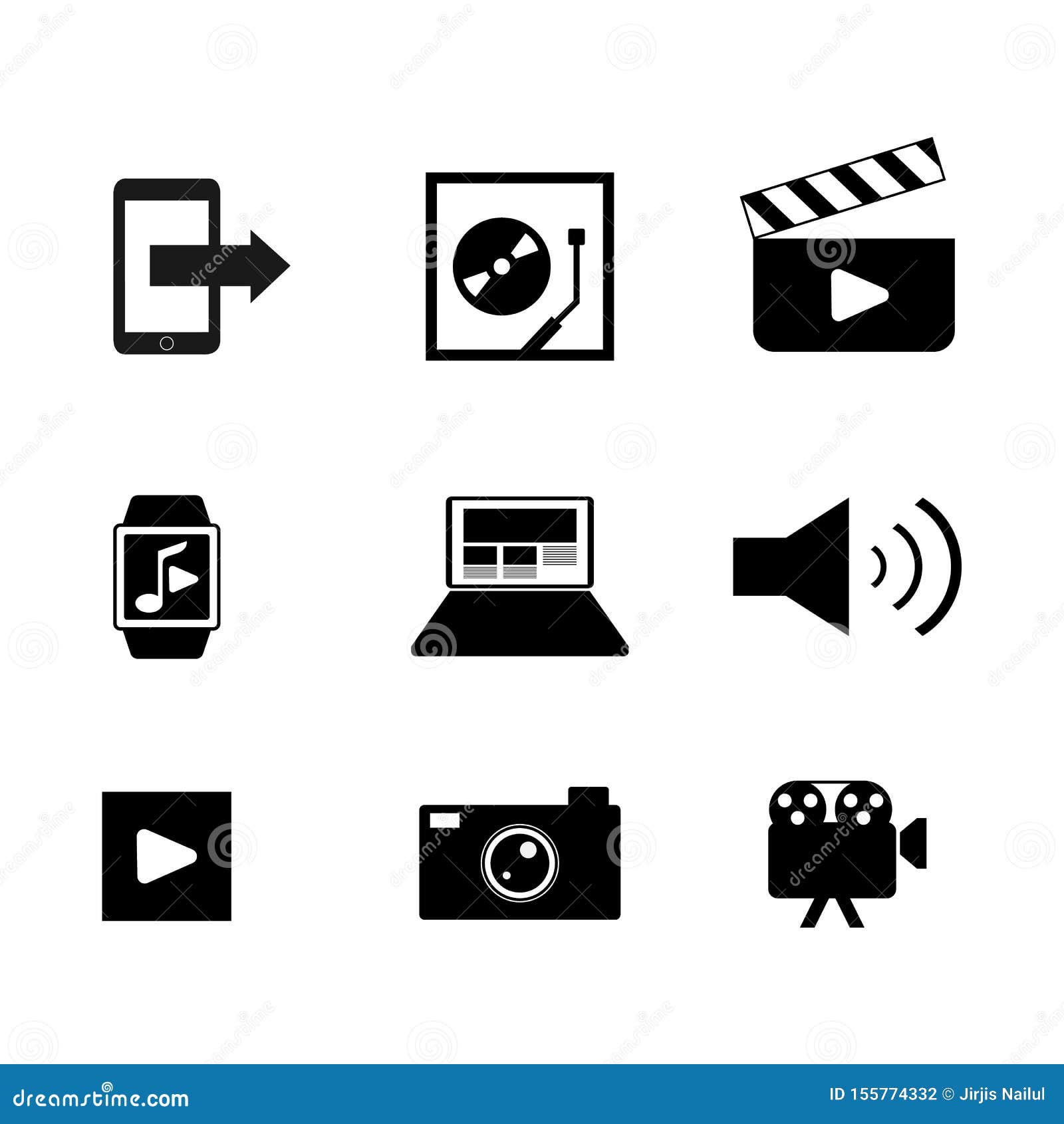 Multimedia Icon Vector Design Image Stock Vector - Illustration of ...