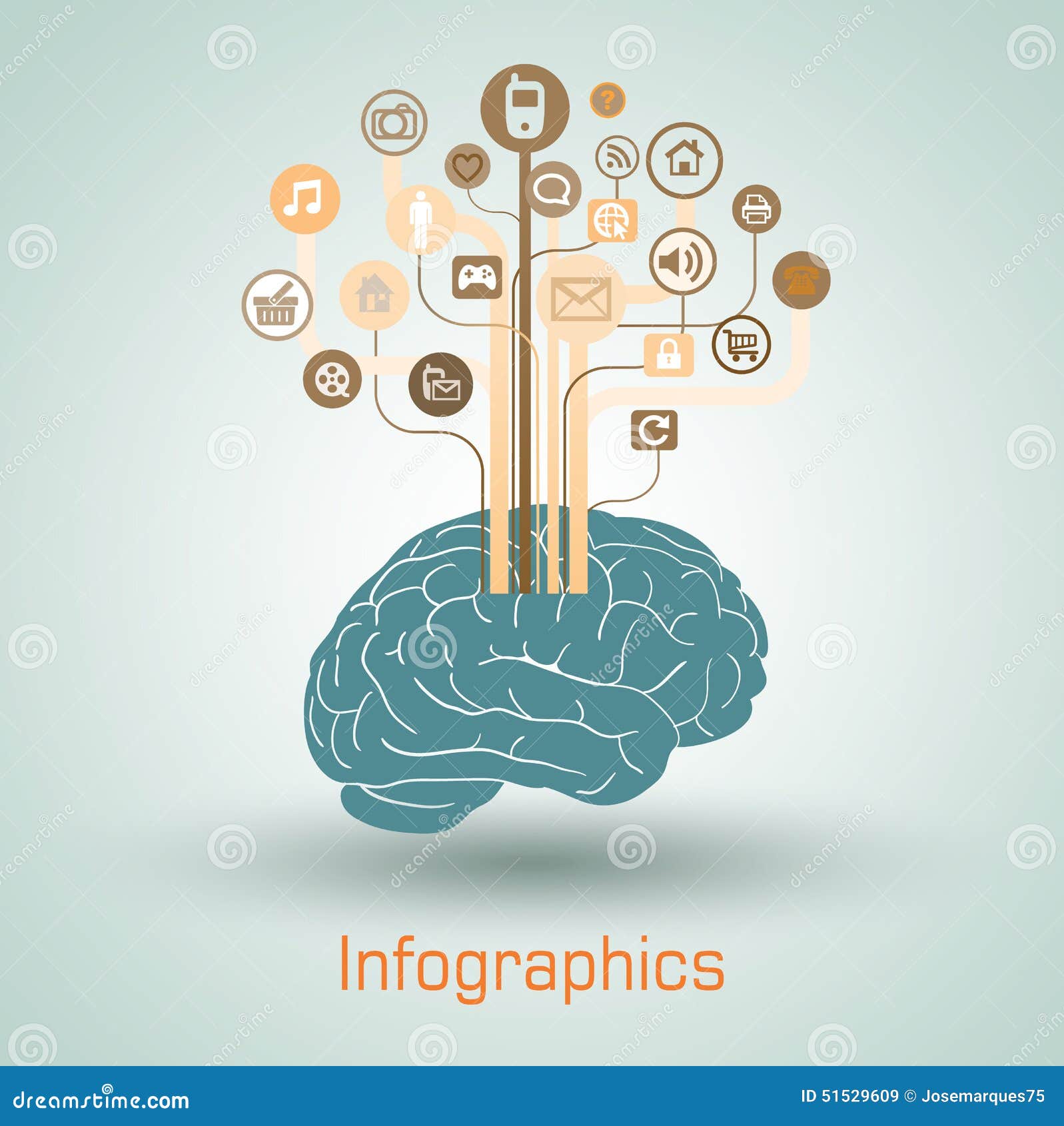Multimedia illustration stock vector. Illustration of abstract - 51529609