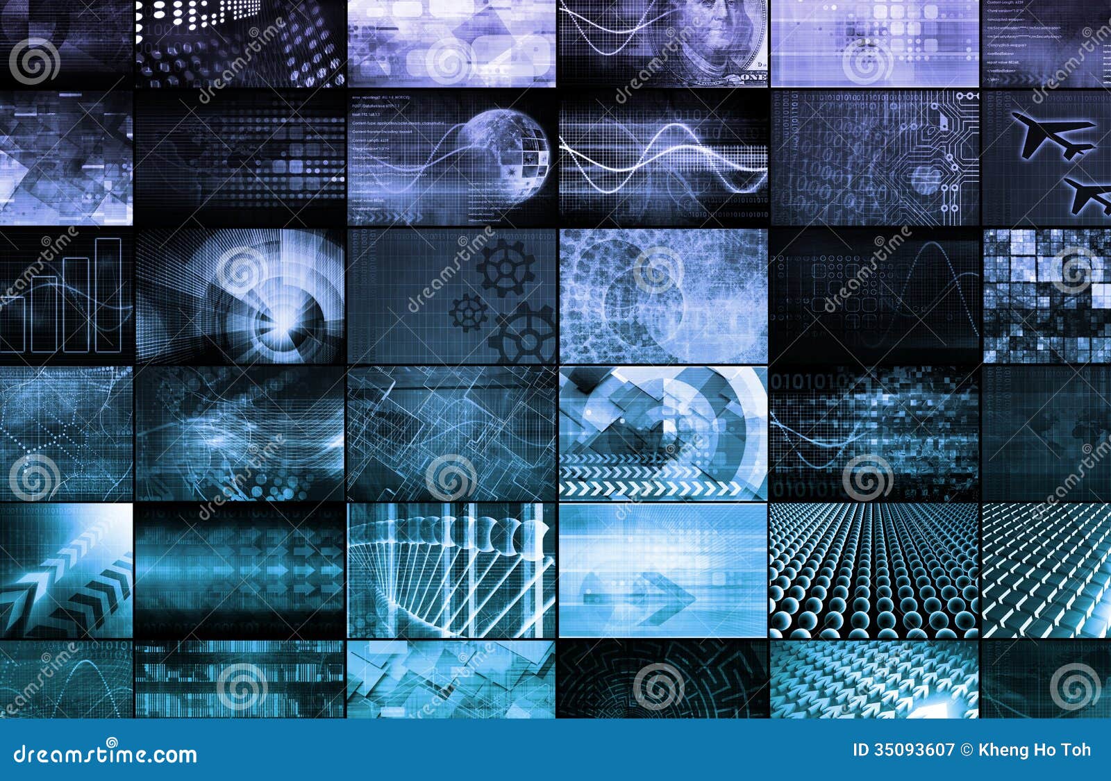 Multimedia Marketing stock illustration. Illustration of abstract ...