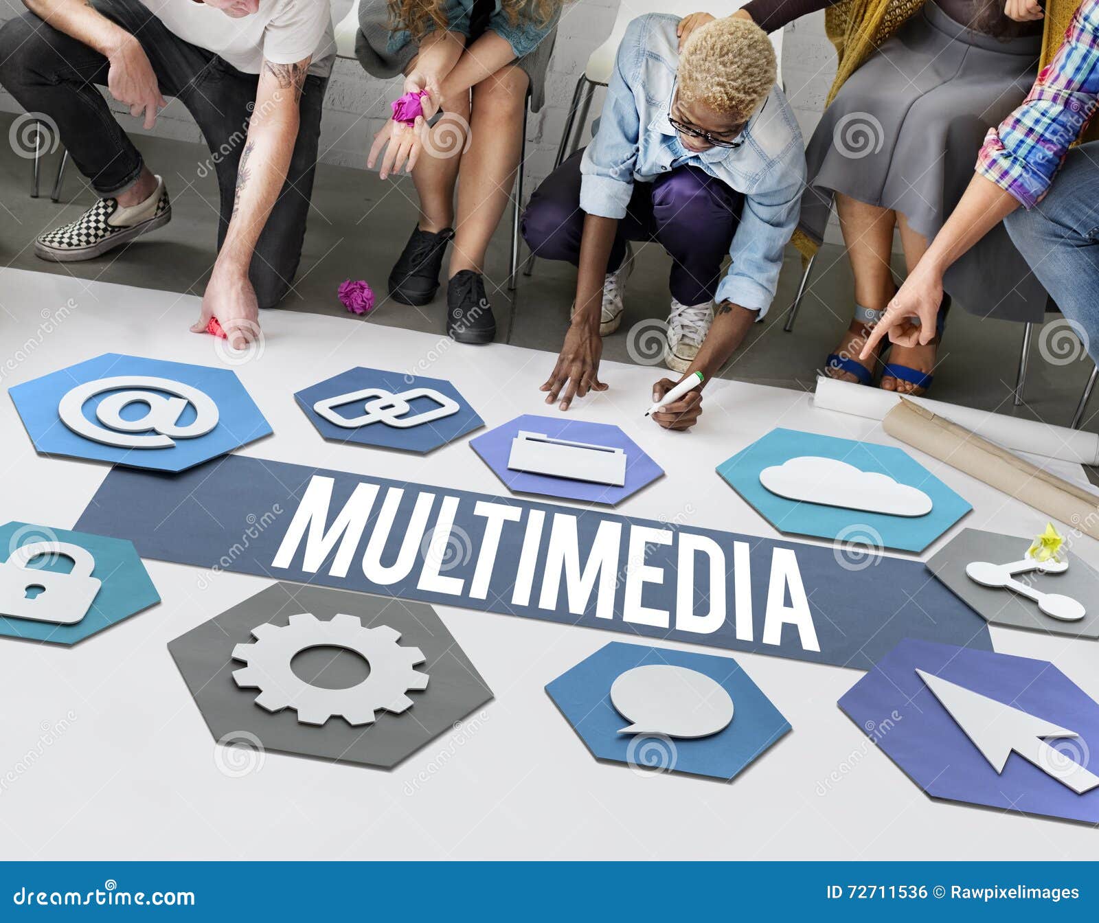 Multimedia Modern Technology Graphic Concept Stock Photo - Image of ...