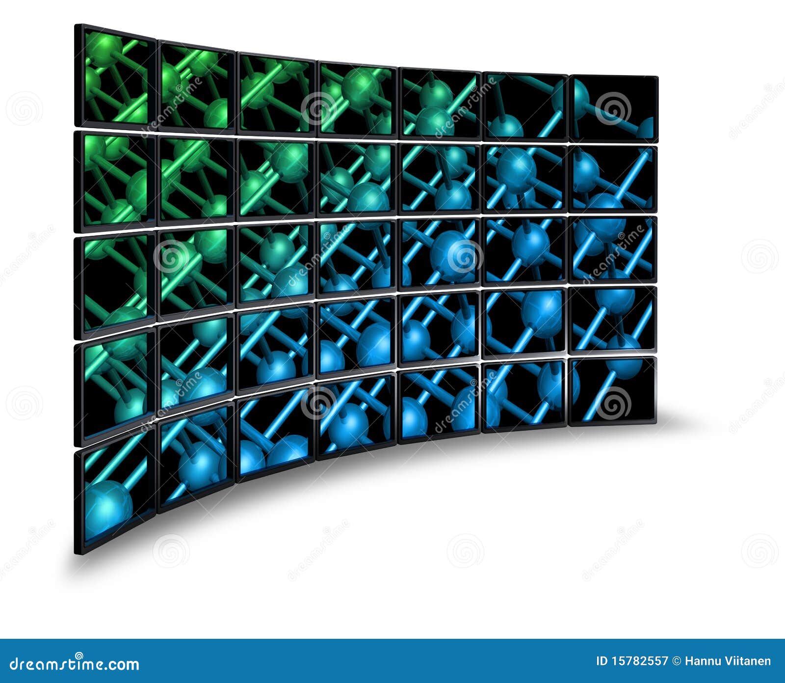 Multimedia monitor wall stock image. Image of technology - 15782557