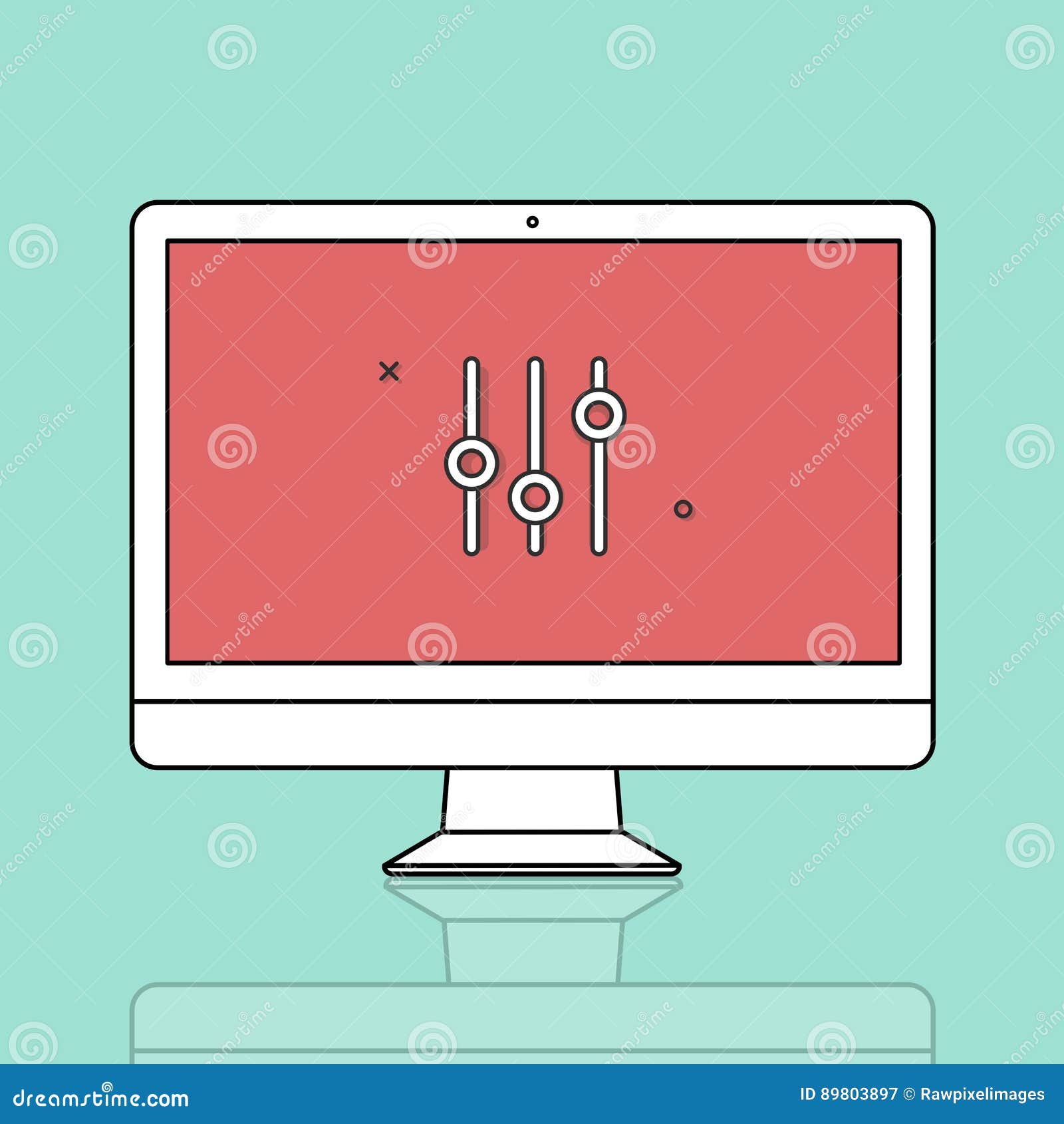 Multimedia Music Broadcast Technology Concept Stock Illustration ...