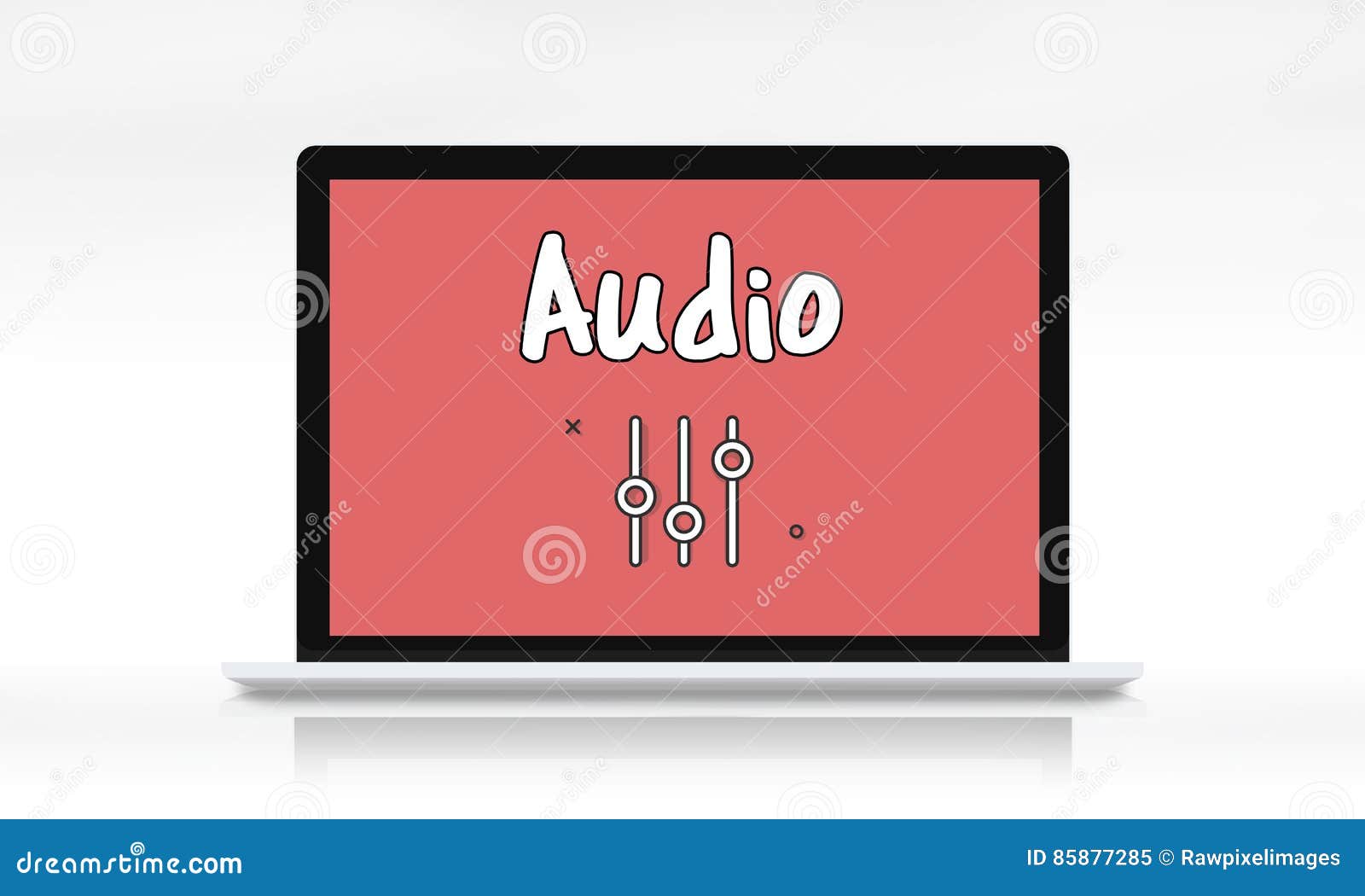 Multimedia Music Broadcast Technology Concept Stock Illustration ...