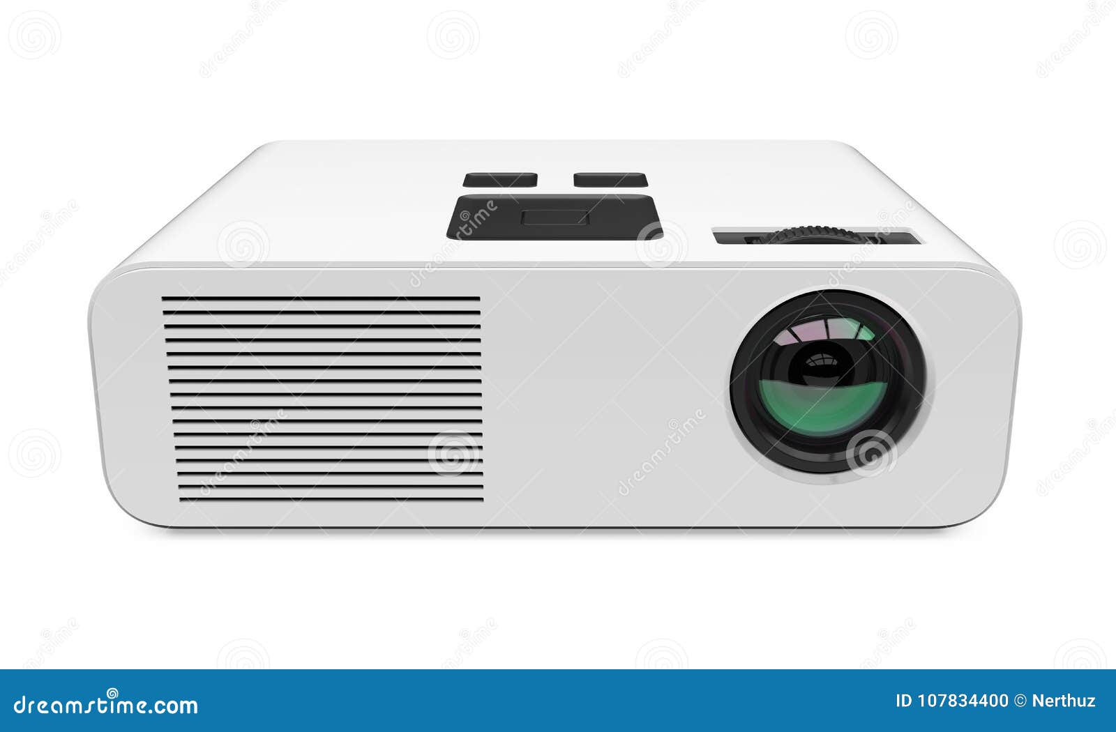 Multimedia Projector Isolated Stock Illustration - Illustration of ...