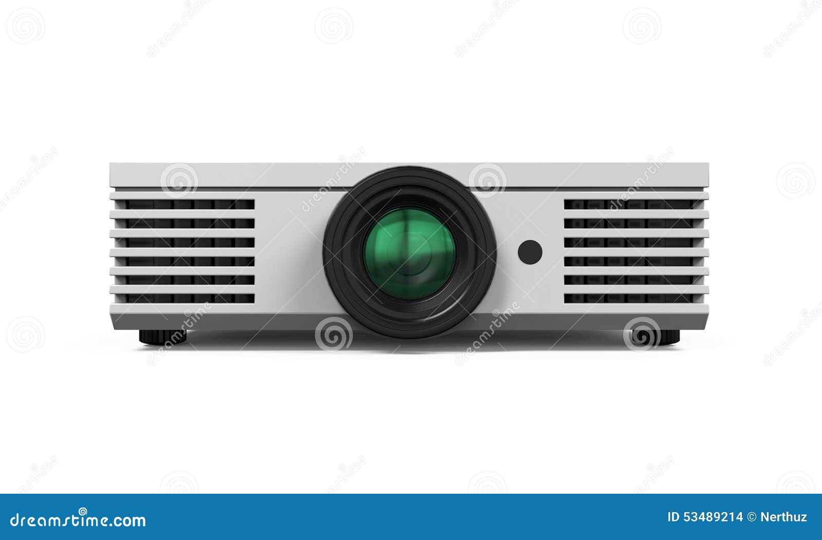 Multimedia Projector stock illustration. Illustration of screen - 53489214