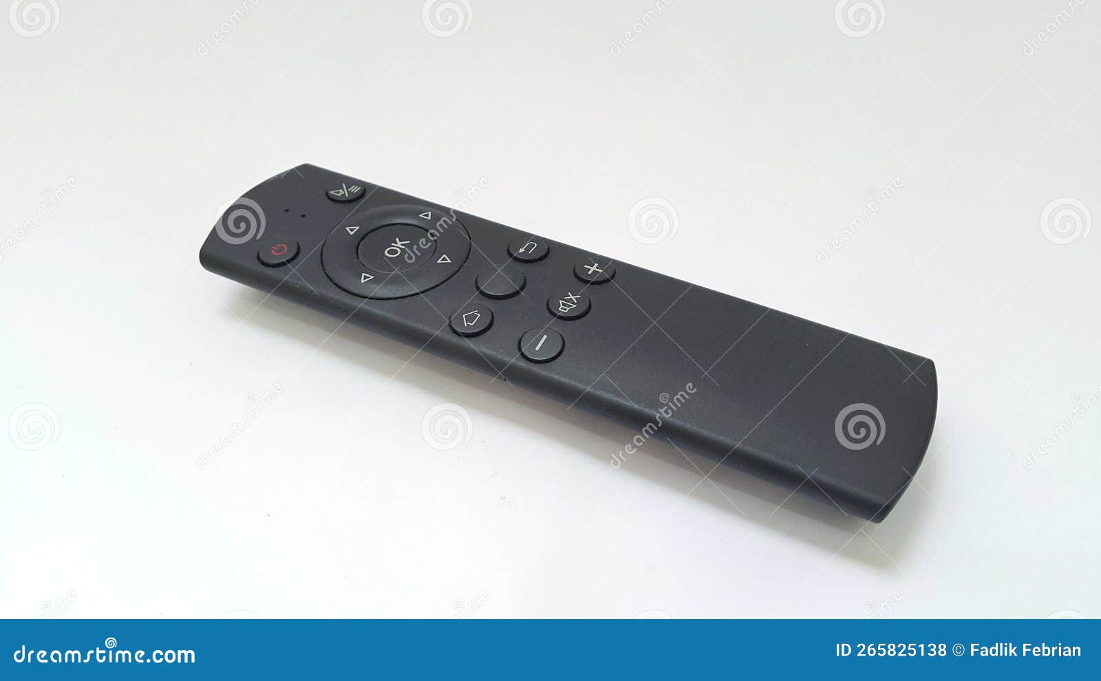 Multimedia Remote or Setup Box Remote with White Background Stock Photo ...