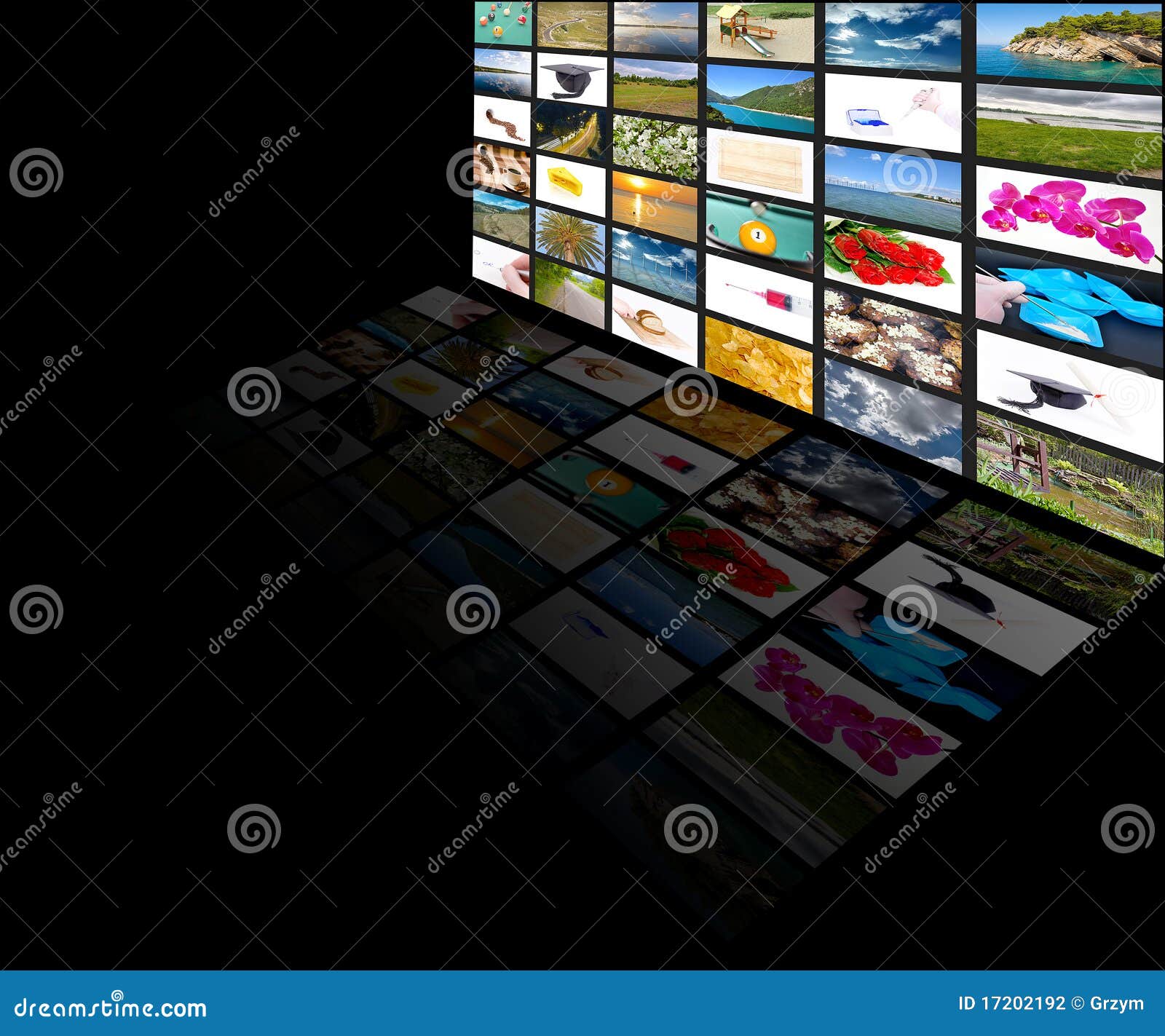 Multimedia screen stock photo. Image of concept, entertainment - 17202192