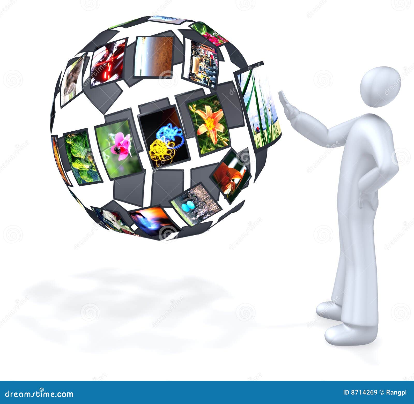 Multimedia screens 2 stock illustration. Illustration of communication ...
