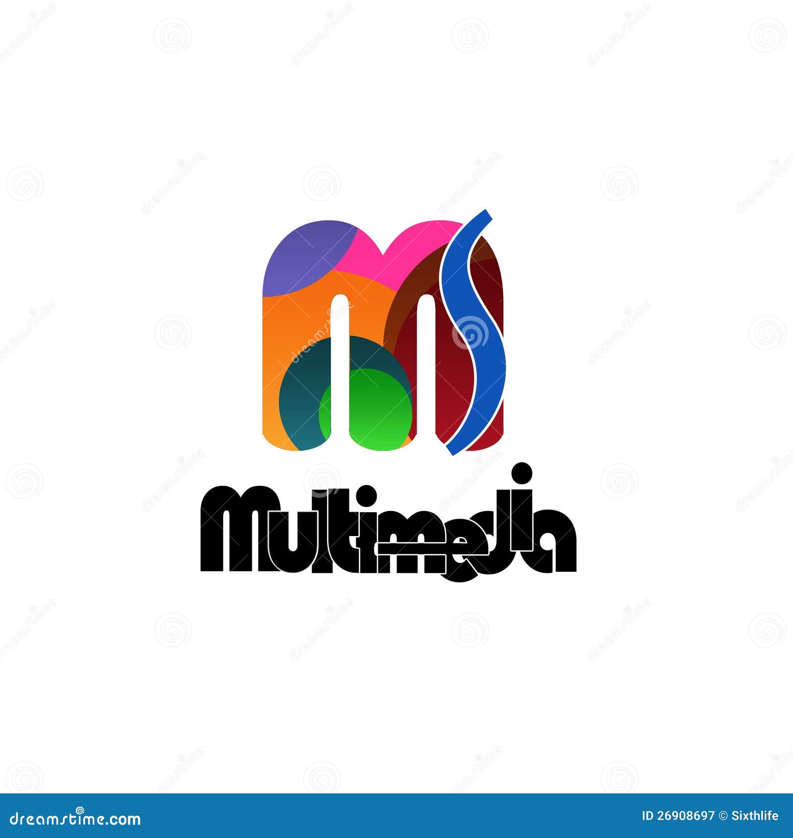 Multimedia Solutions stock illustration. Illustration of logo - 26908697