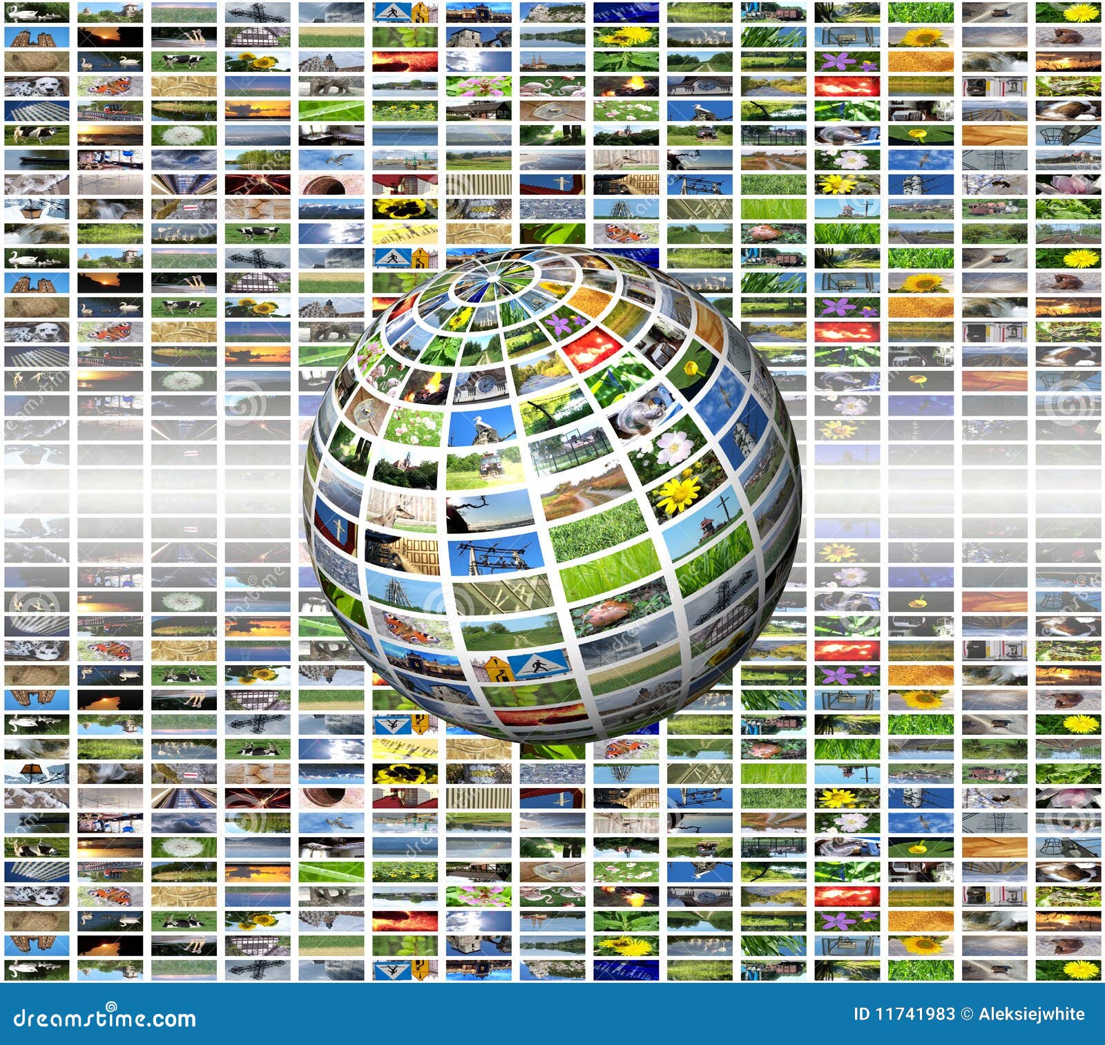 Multimedia sphere stock illustration. Illustration of globalization ...