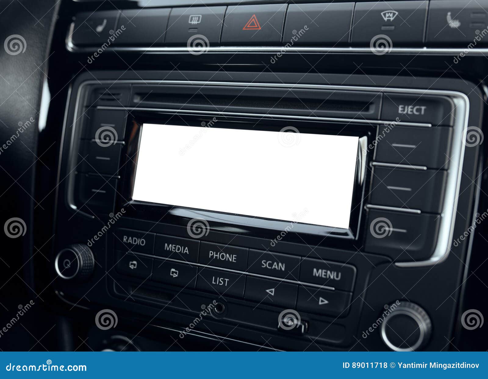 Multimedia System of a Modern Car. Digital Display Stock Photo - Image ...