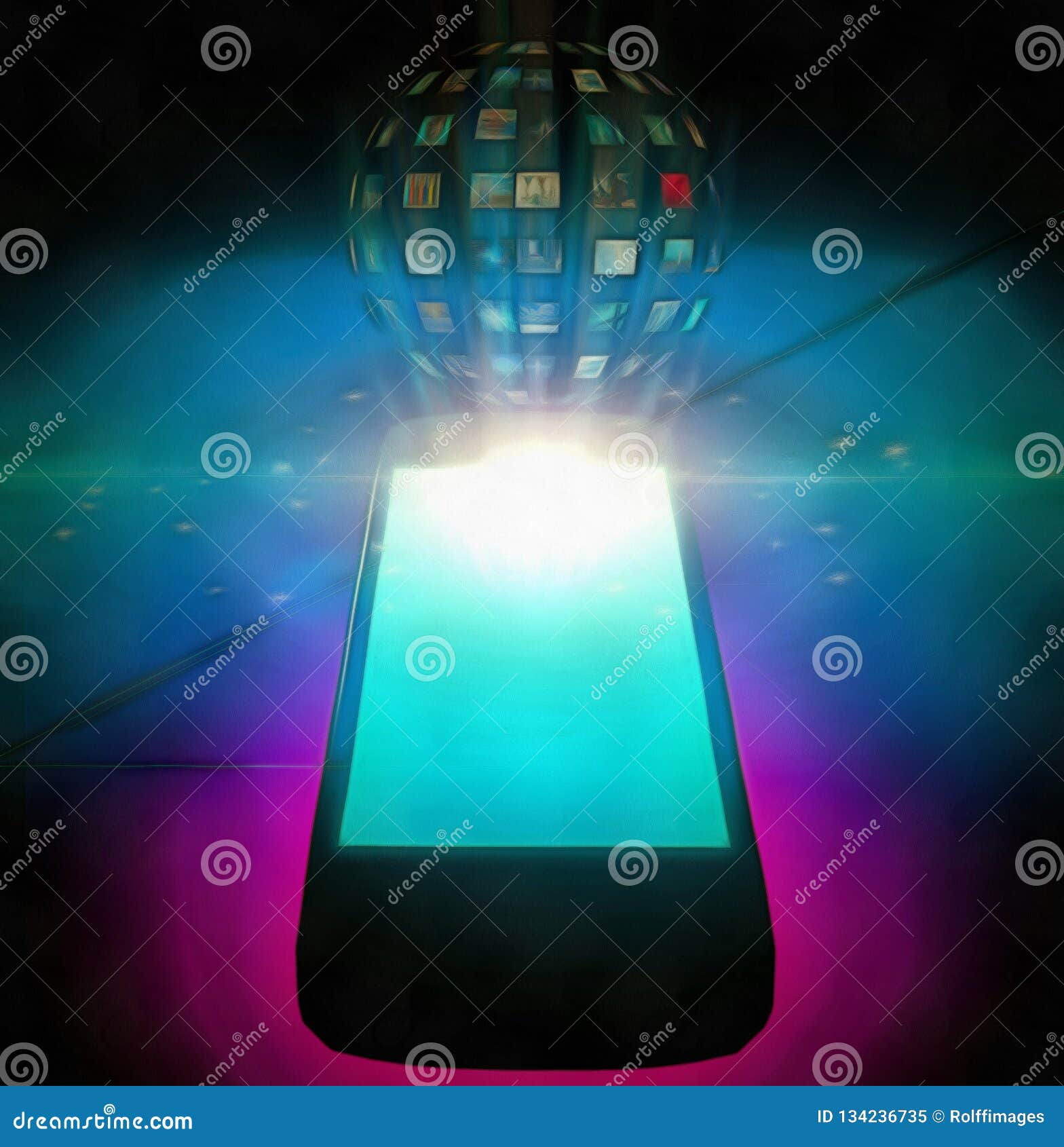 Multimedia Tablet stock image. Image of digital, cellphone - 134236735