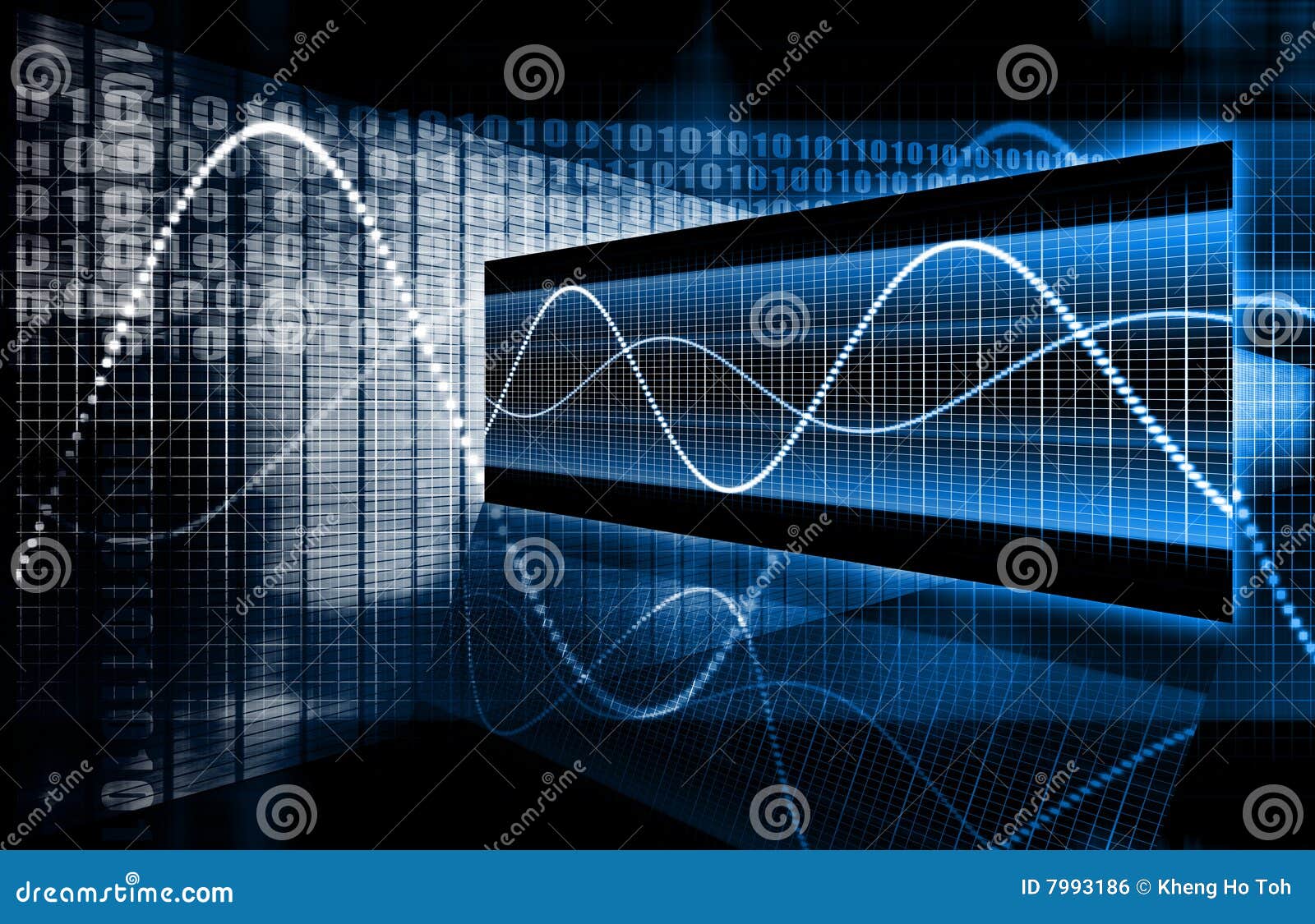 Multimedia Technology Data stock illustration. Illustration of based ...