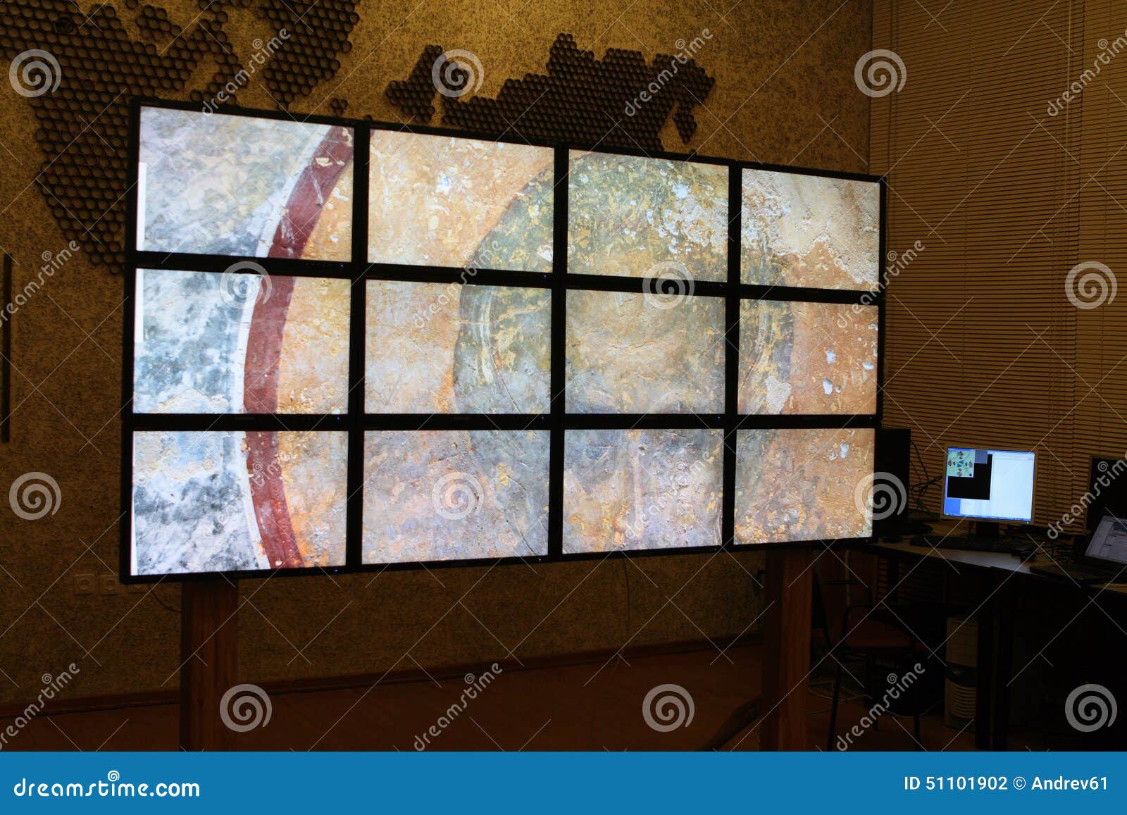 Multimedia Technology, Video Wall Presentation Editorial Photography ...