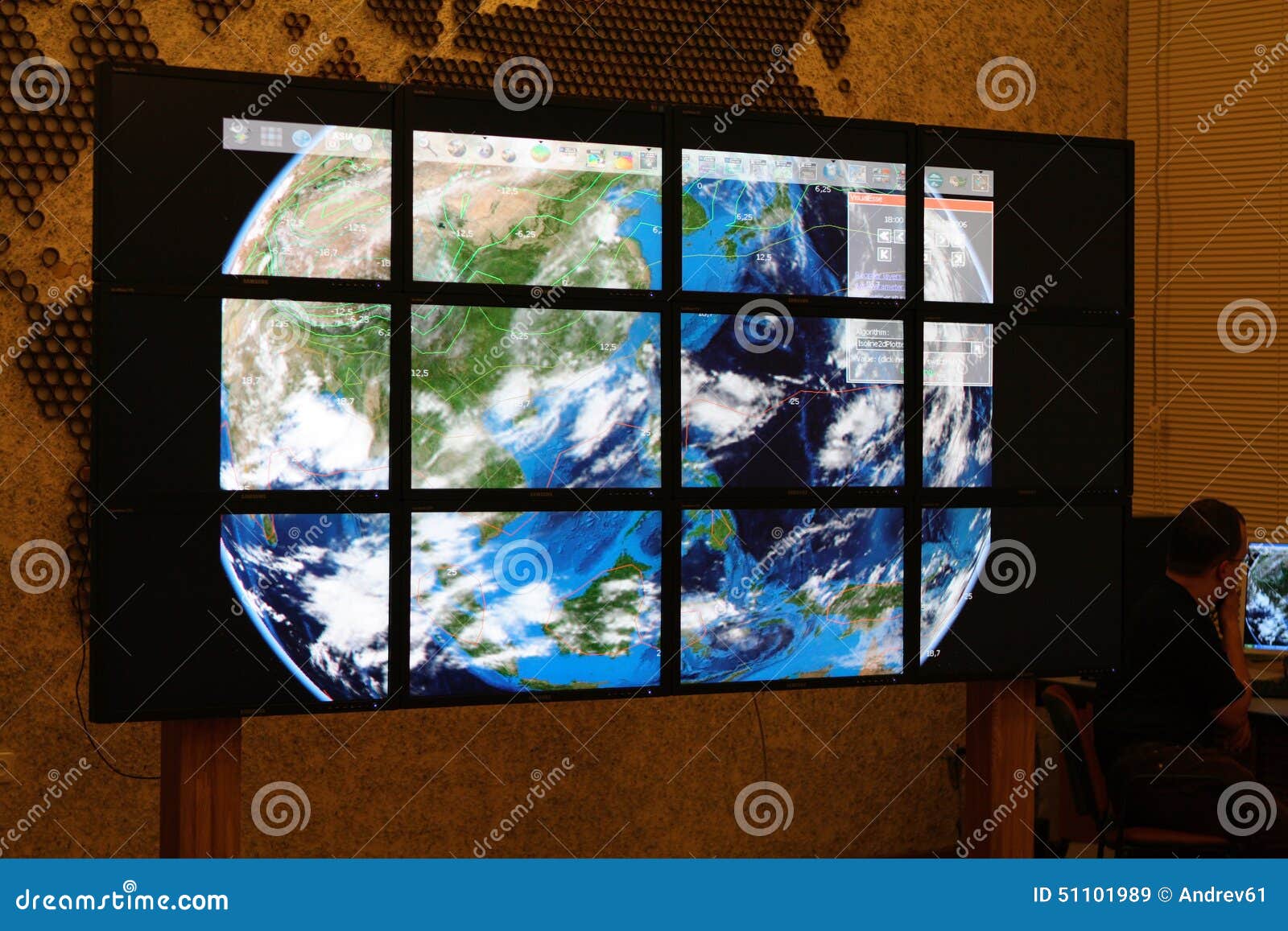 Multimedia Technology, Video Wall Editorial Stock Image - Image of ...