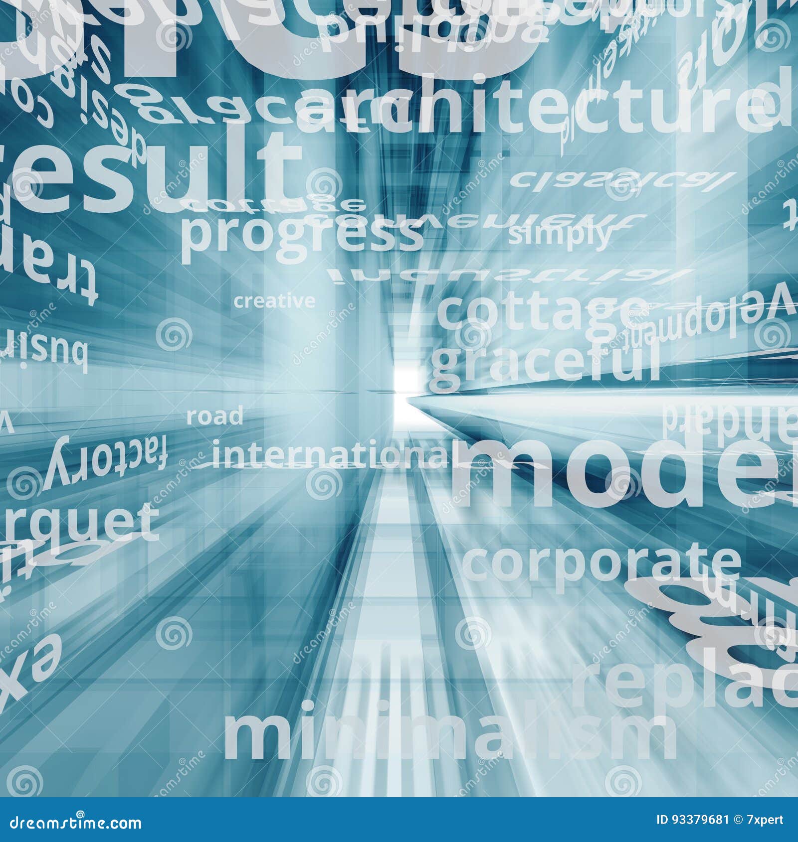 Multimedia text concept stock illustration. Illustration of network ...