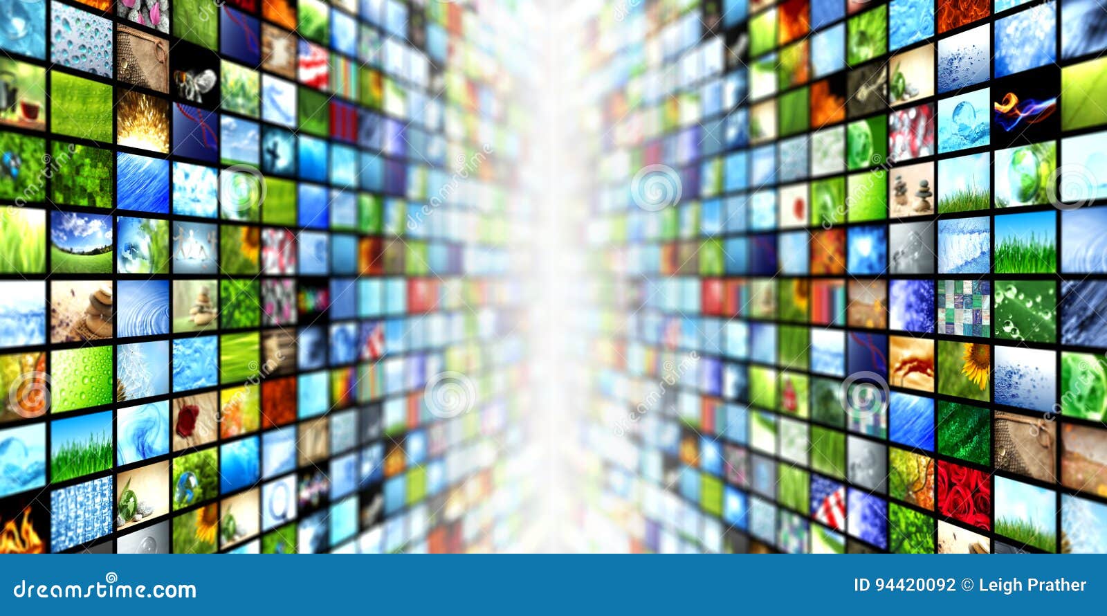 Multimedia Video and Image Walls Stock Photo - Image of entertainment ...