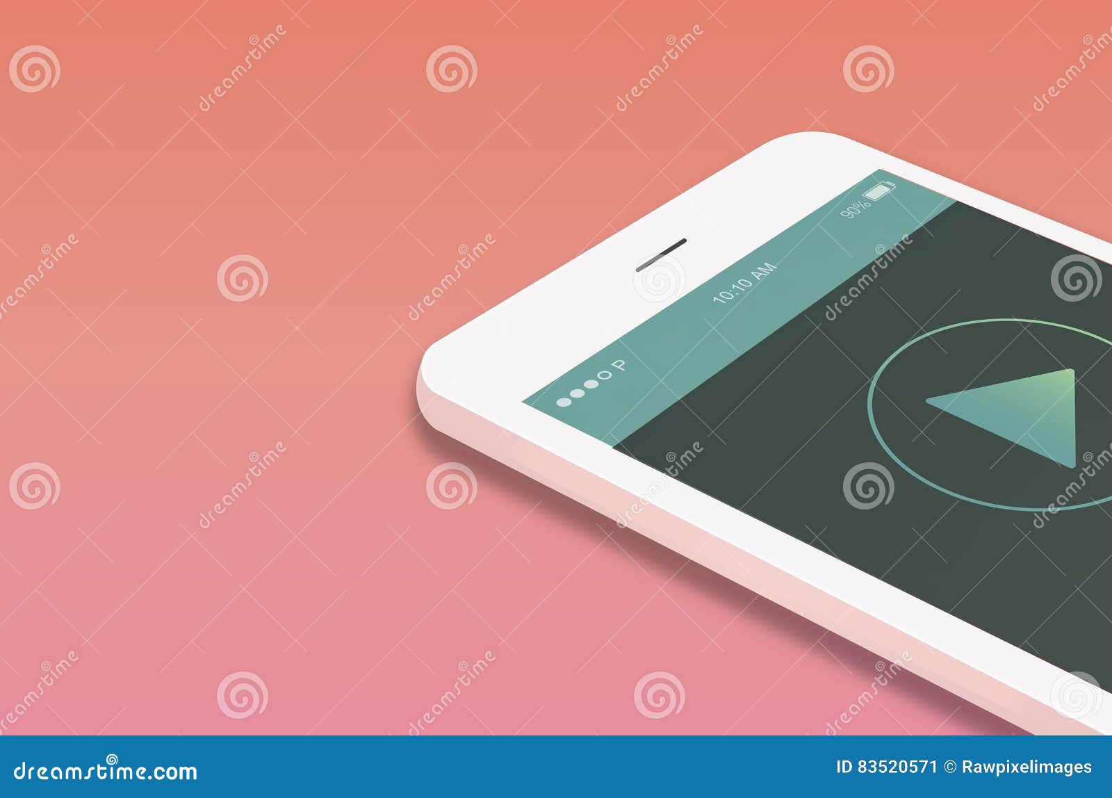 Multimedia Video Music Player Concept Stock Illustration - Illustration ...