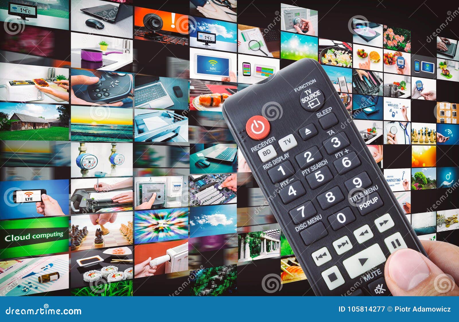 Multimedia Video Wall Television Broadcast Stock Image - Image of ...