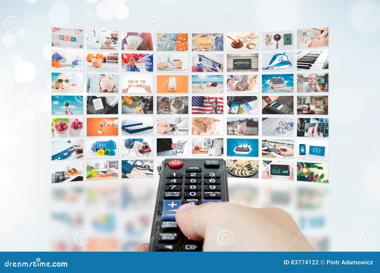 Multimedia Video Wall Television Broadcast Stock Photo - Image of many ...