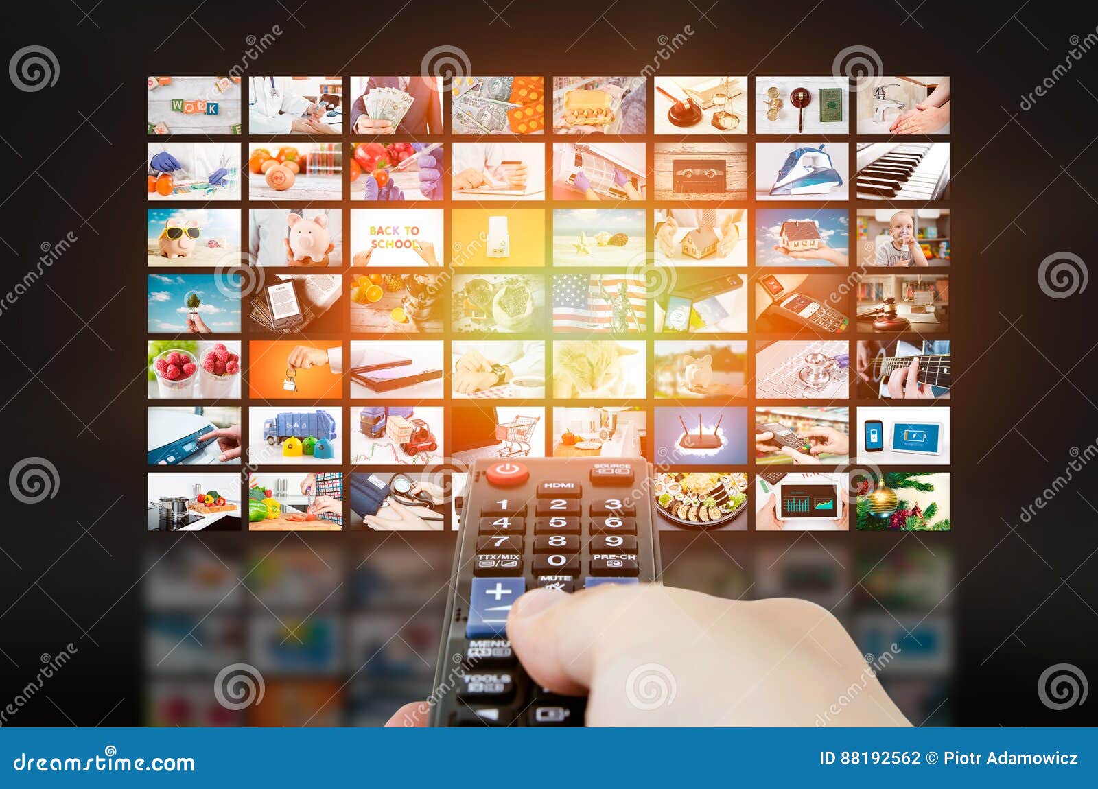 Multimedia Video Wall Television Broadcast Stock Photo - Image of ...