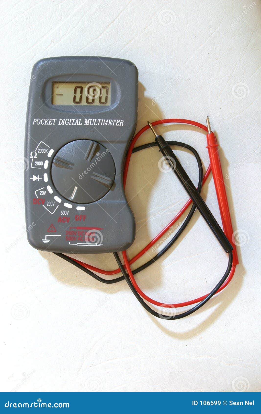 Multimeter stock image. Image of black, zero, readings - 106699