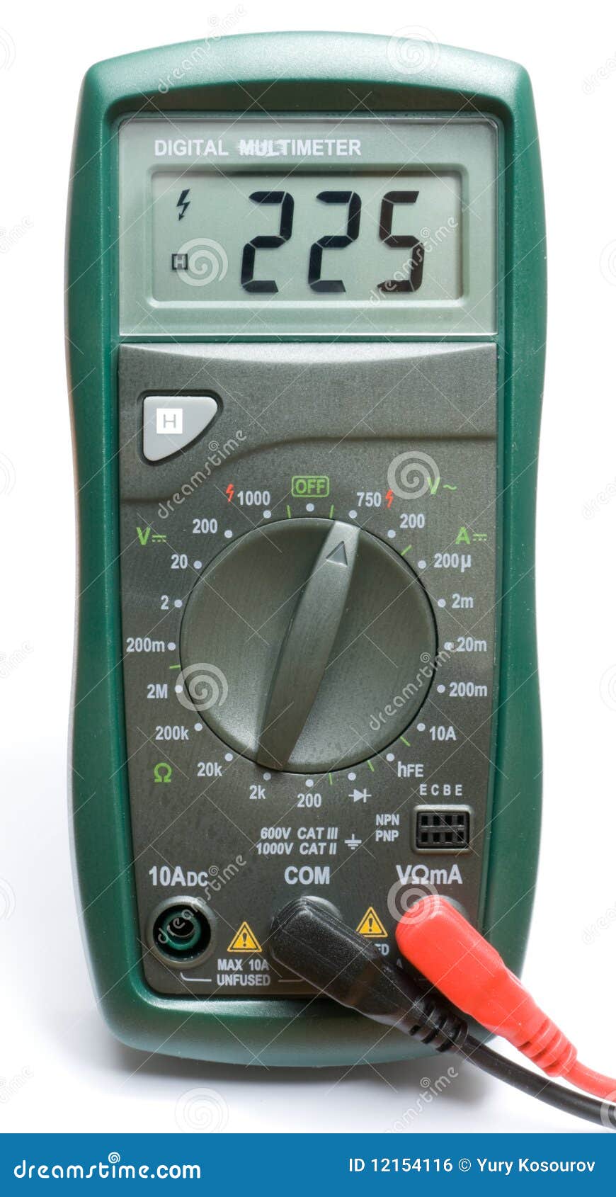 Multimeter stock photo. Image of service, electronics - 12154116