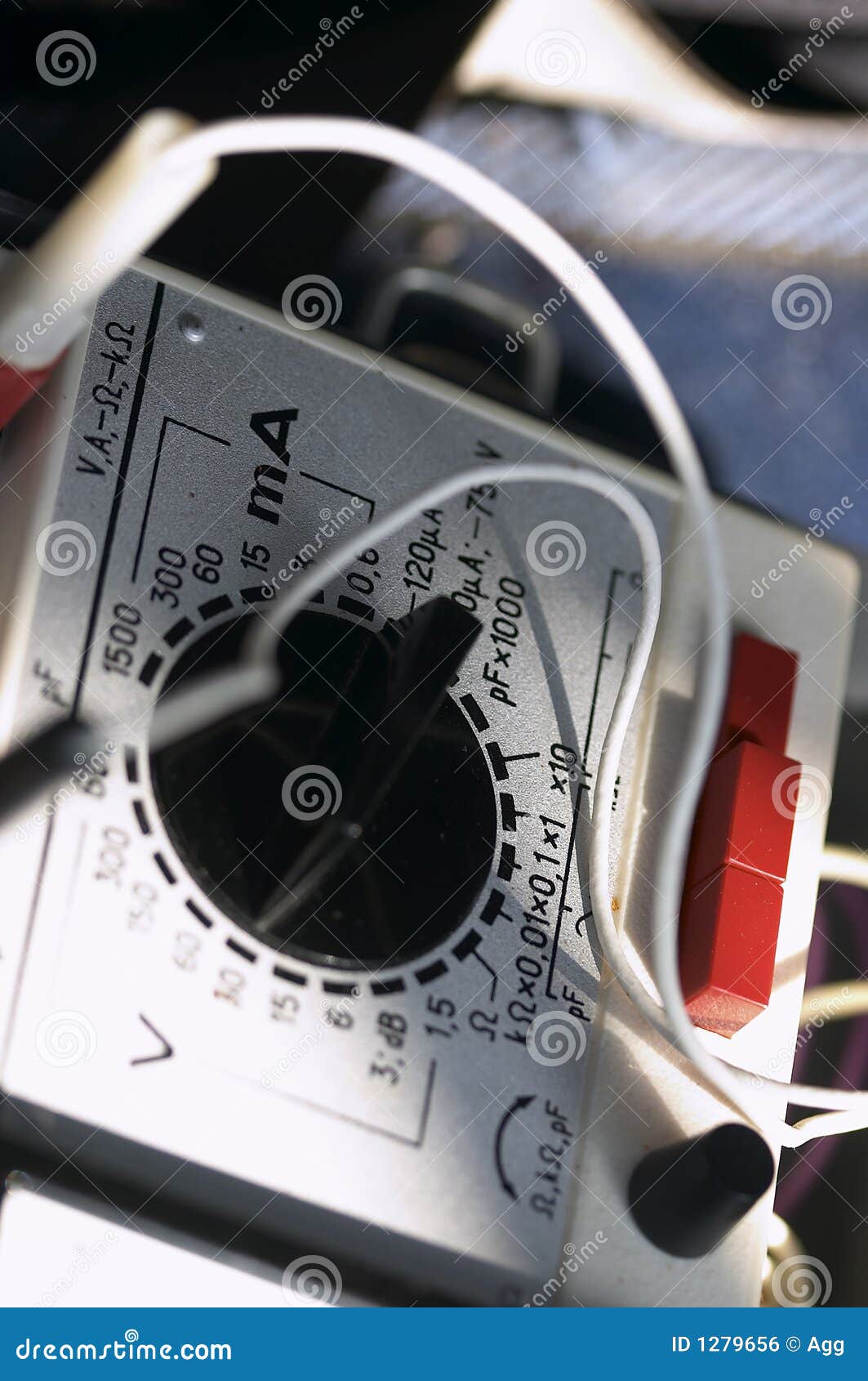 Multimeter stock photo. Image of ohms, amps, multimeter - 1279656