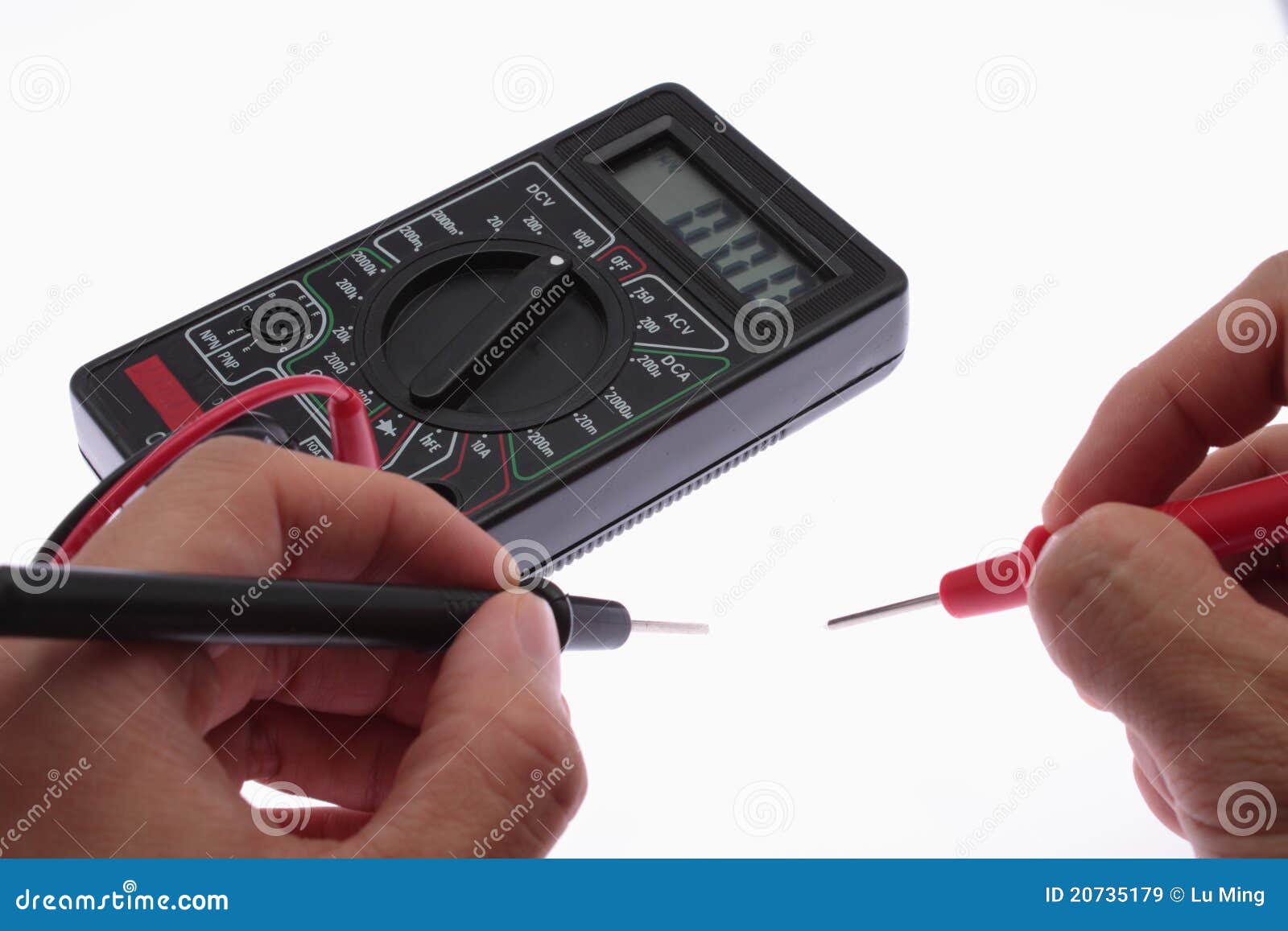 Multimeter stock image. Image of survey, cell, battery - 20735179