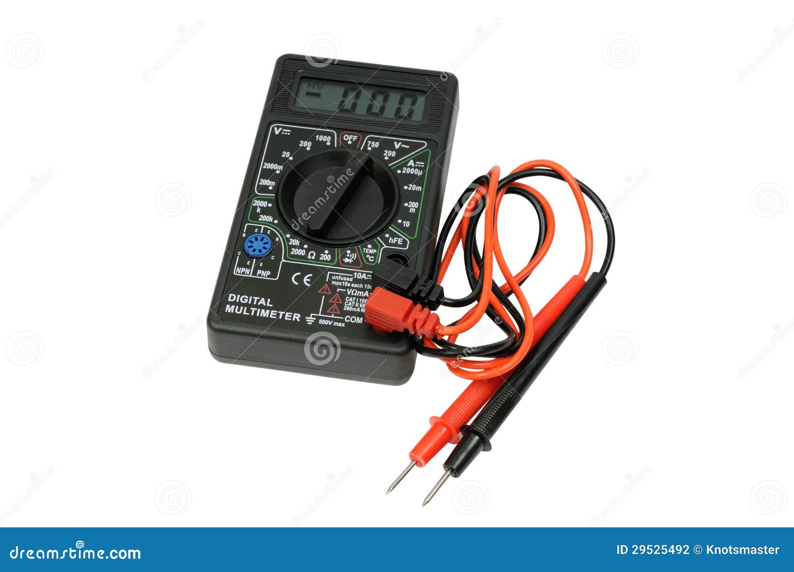 Multimeter stock photo. Image of abstract, meter, plug - 29525492