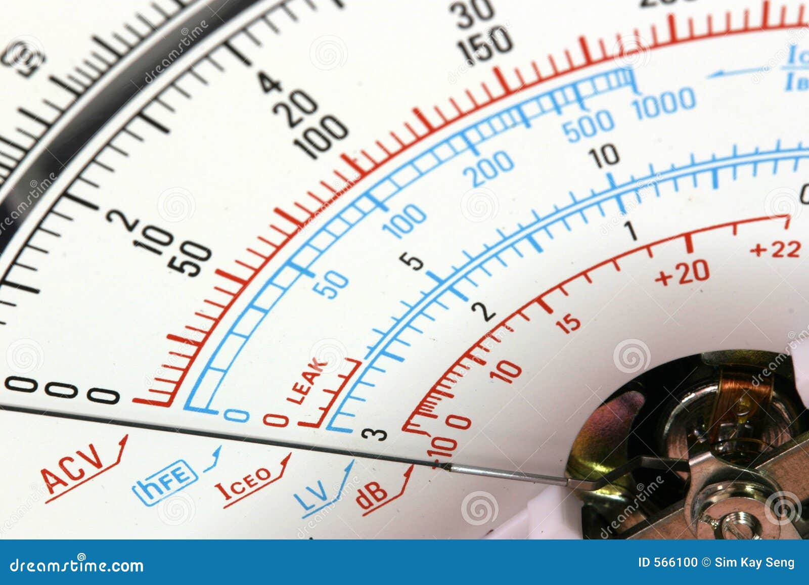 Multimeter stock photo. Image of needle, electricity, scales - 566100
