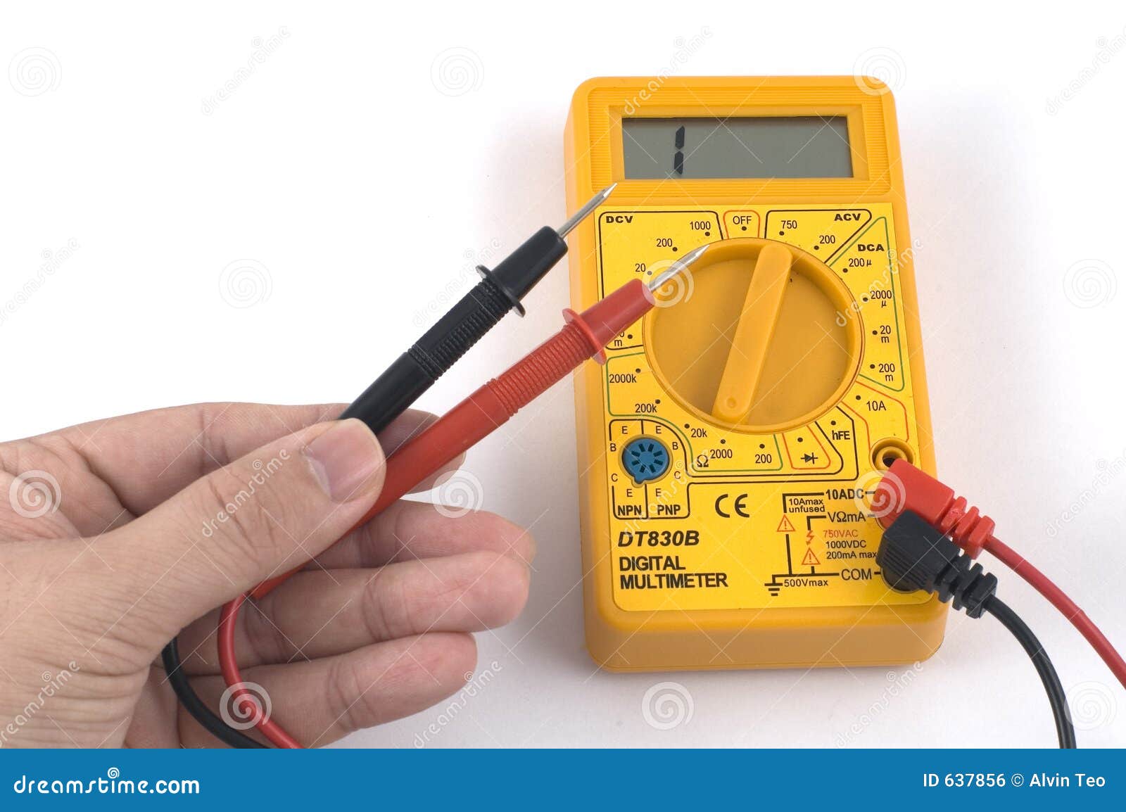 Multimeter stock photo. Image of impedance, multimeter - 637856