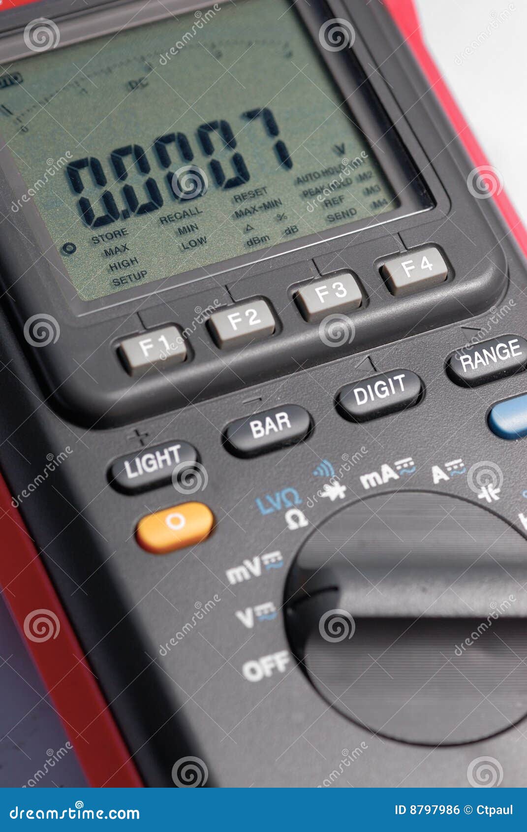 Multimeter stock photo. Image of meter, voltage, amps - 8797986