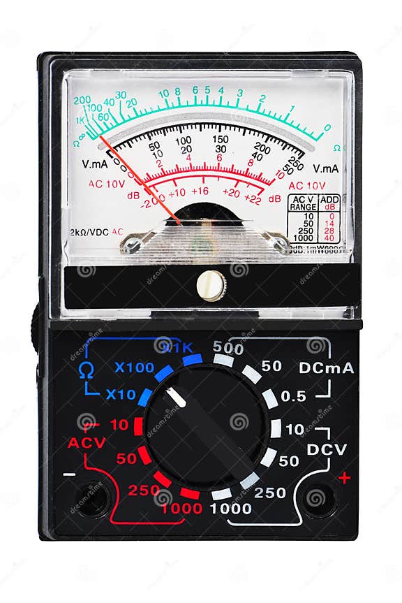 Multimeter stock photo. Image of background, display - 35664952