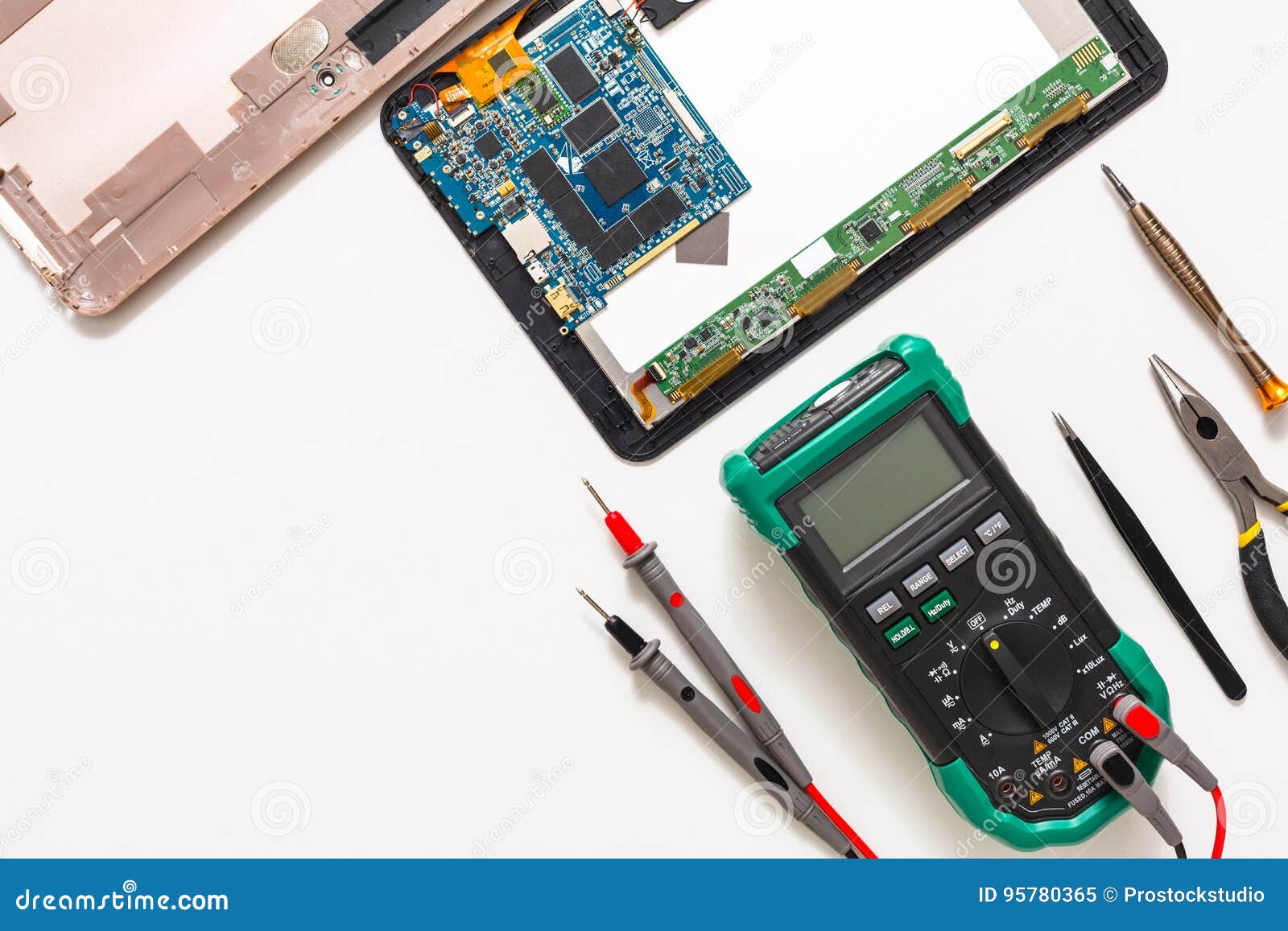Dissasembled Tablet Electronic Circuit Board Royalty-Free Stock Image ...