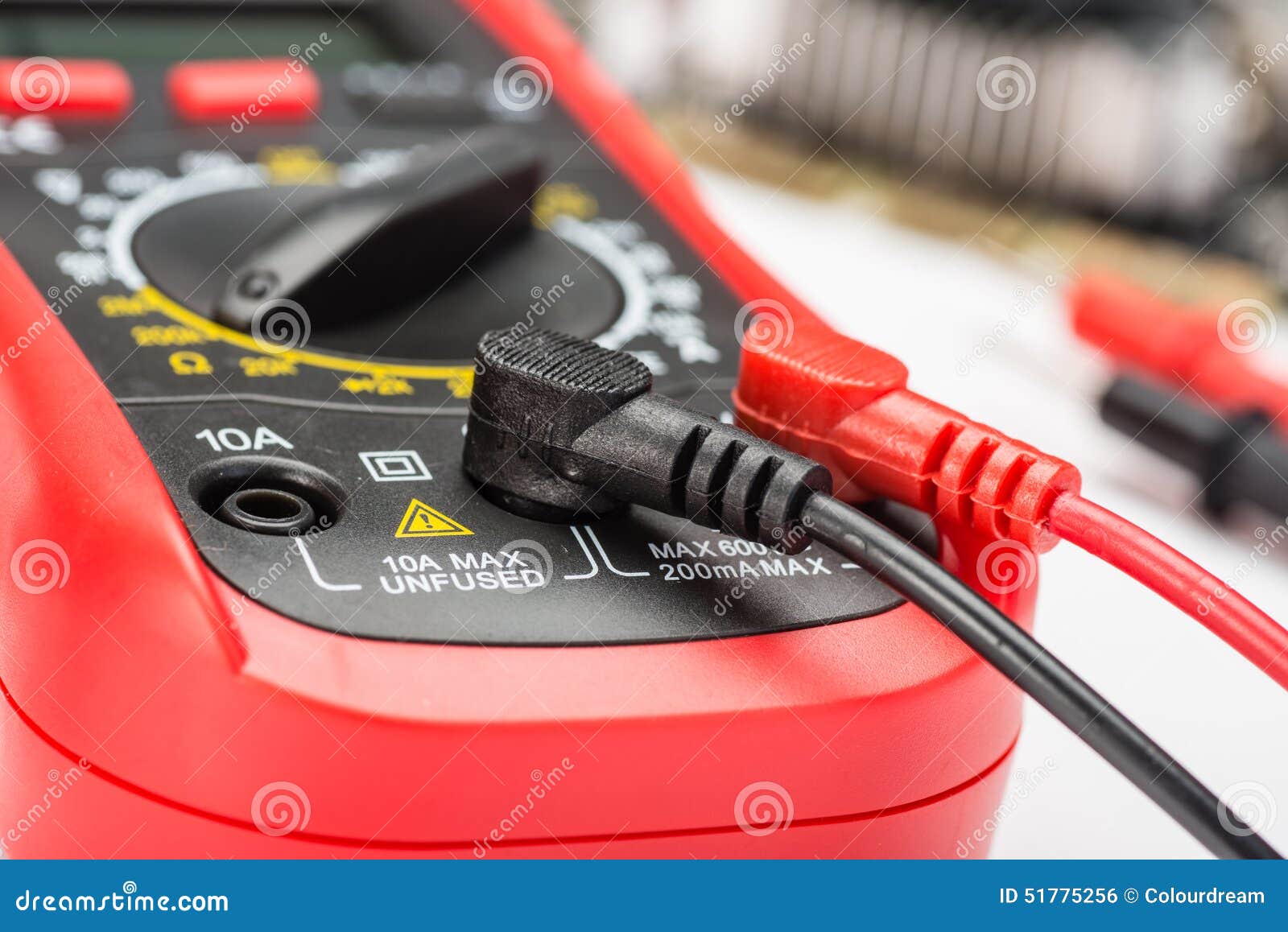 Multimeter stock photo. Image of precision, measure, probe - 51775256