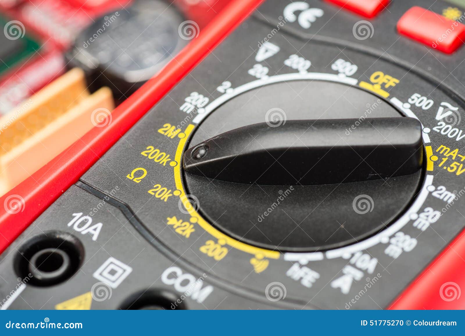 Multimeter stock photo. Image of conductor, accuracy - 51775270