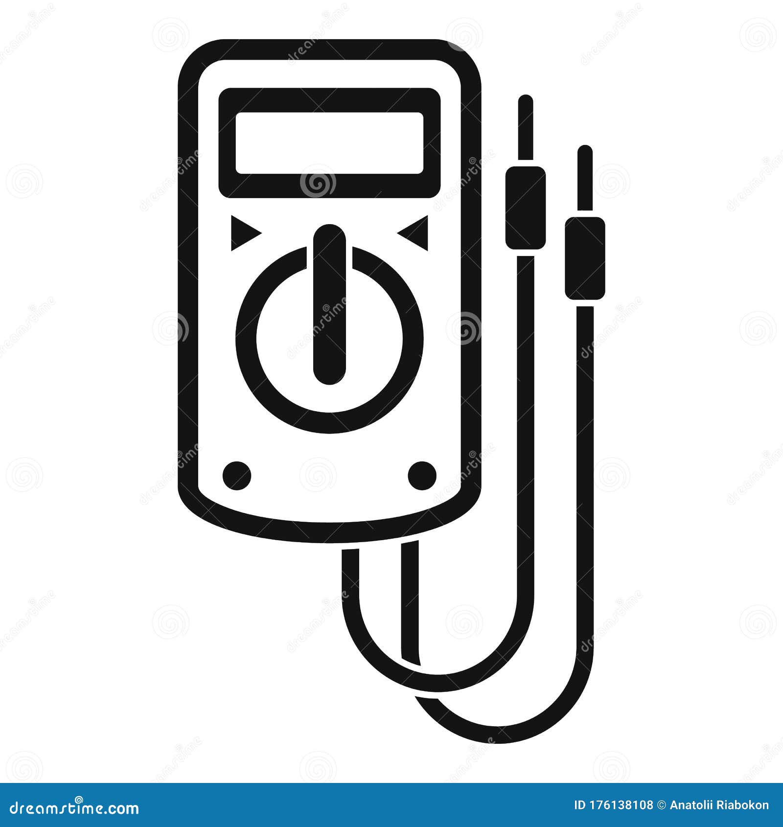 Multimeter Device Icon, Simple Style Stock Vector - Illustration of ... Multimeter Device Icon, Simple Style Stock Vector - Illustration of ...